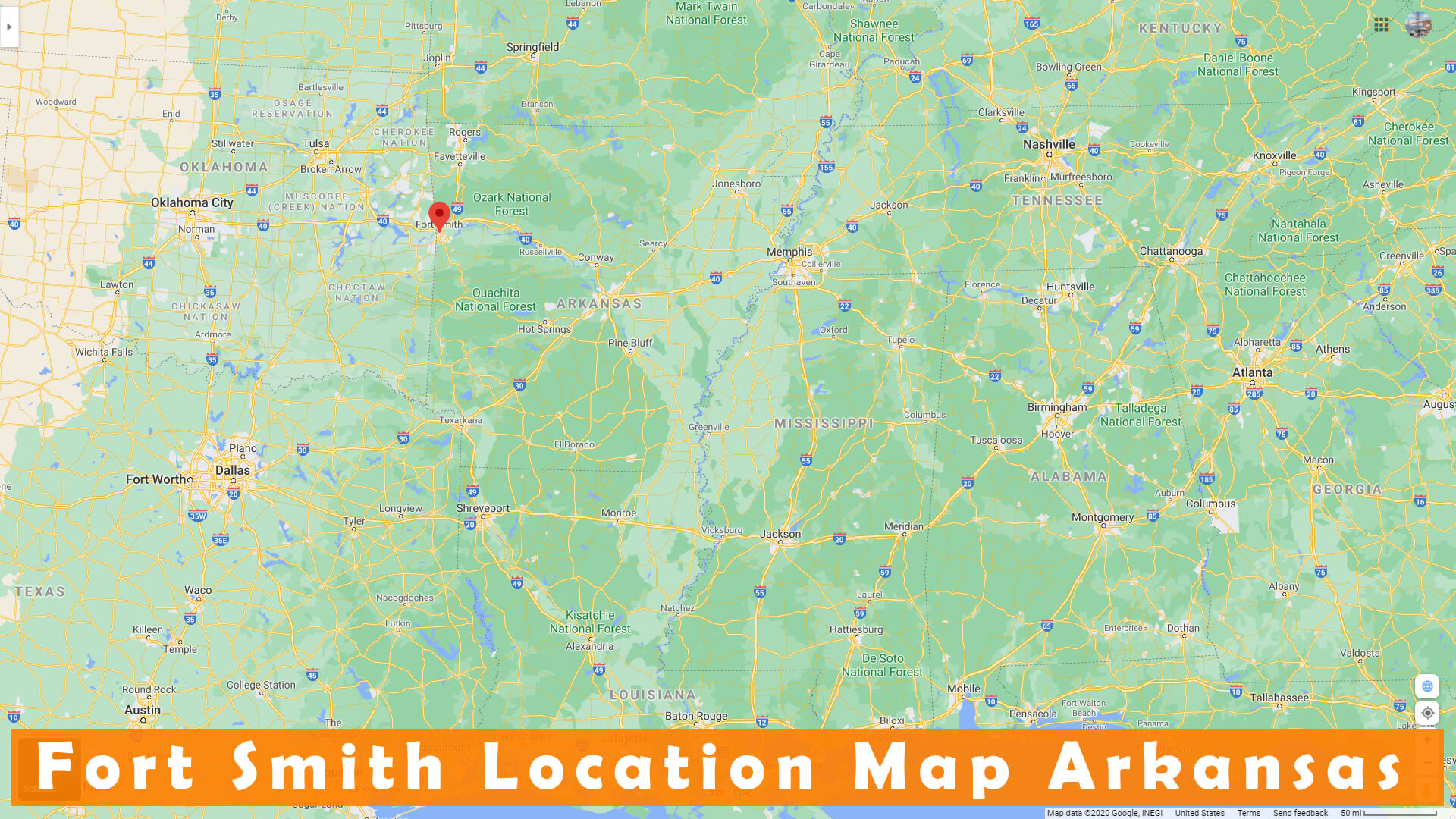 Fort Smith, Arkansas Map