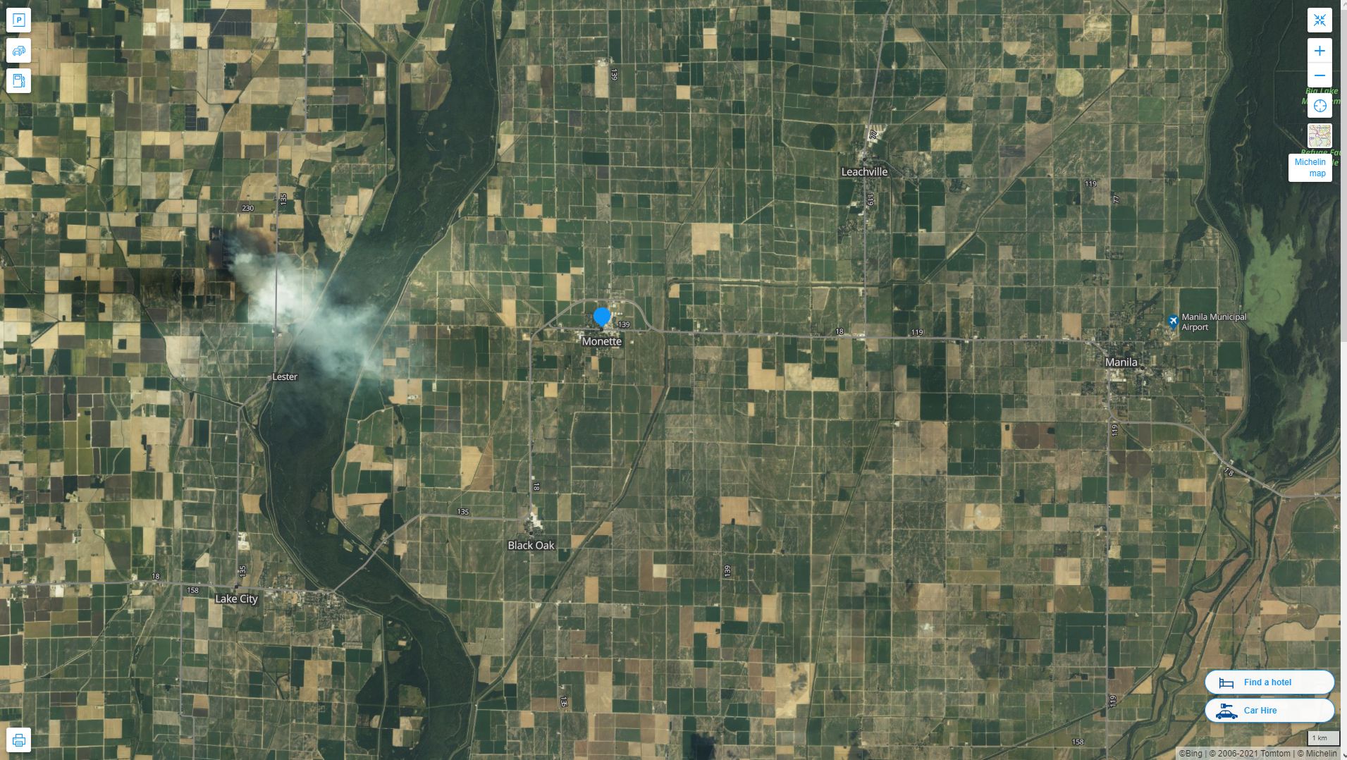 Monette, Arkansas Map