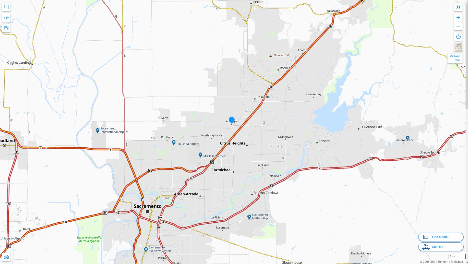 Antelope California Map