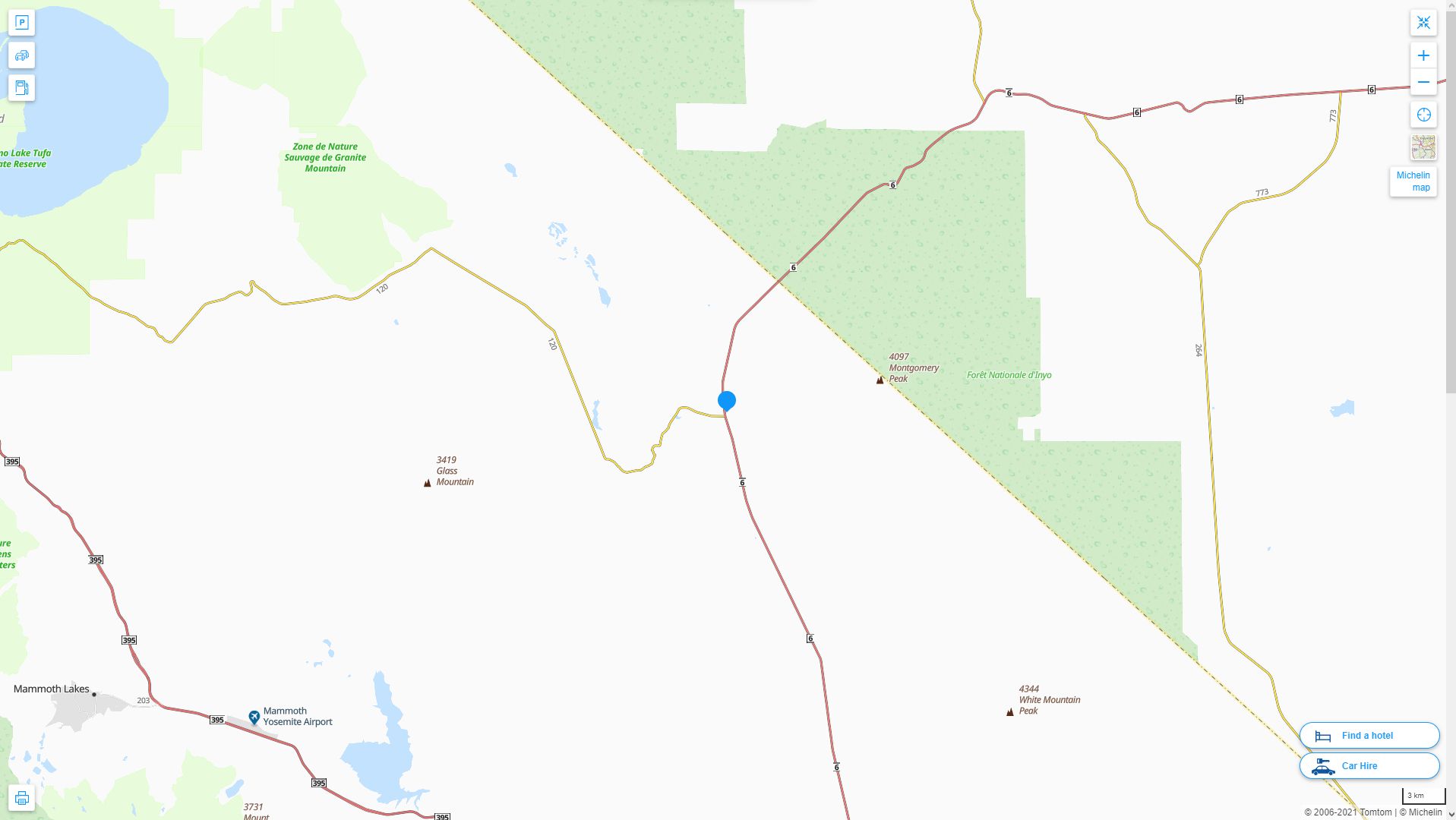 Benton, California Map
