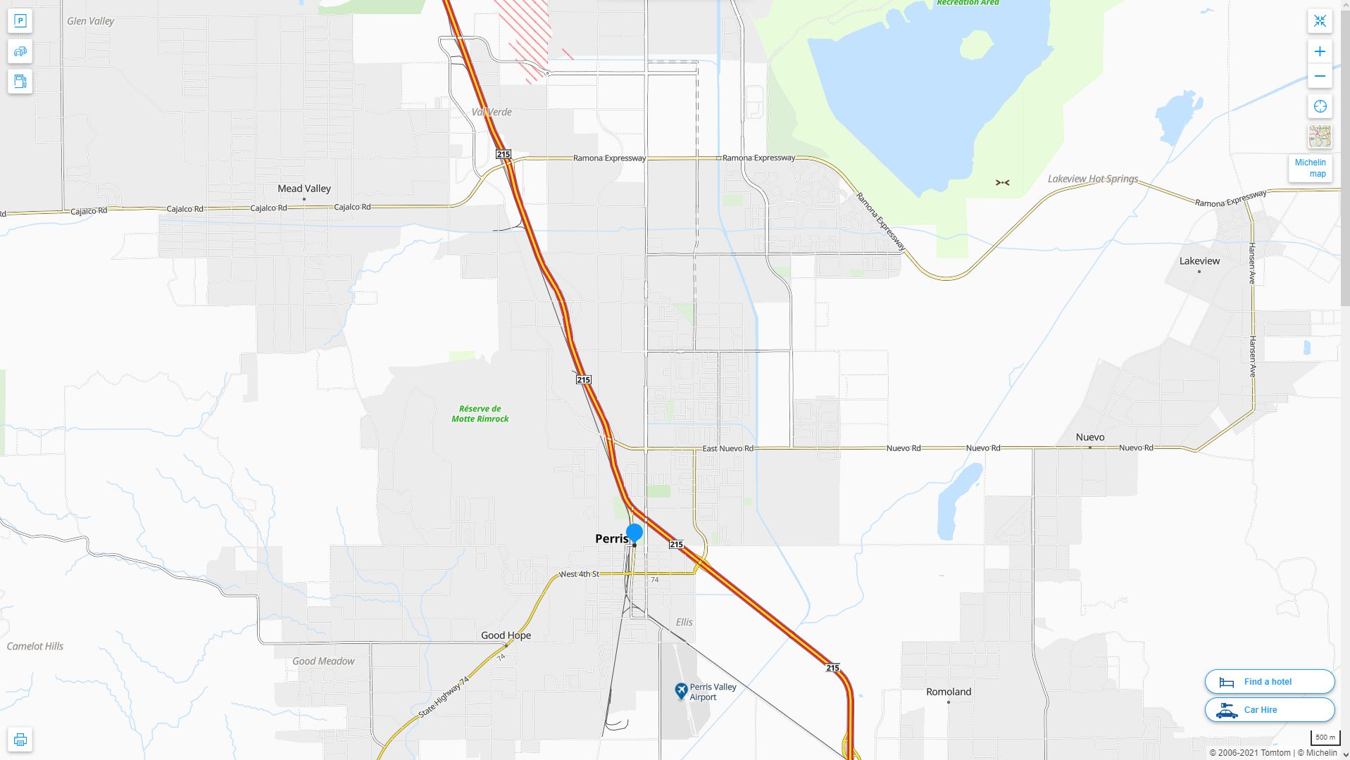 Perris California Map