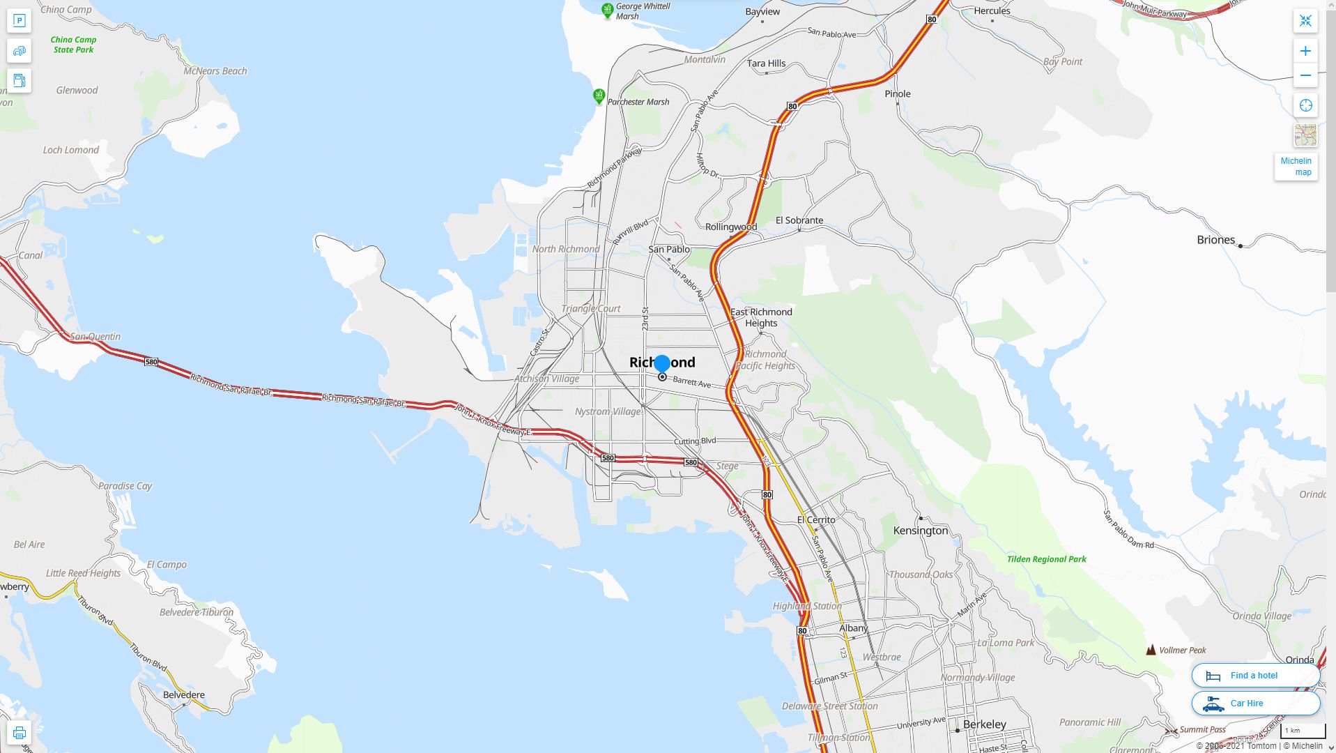 Richmond, California Map