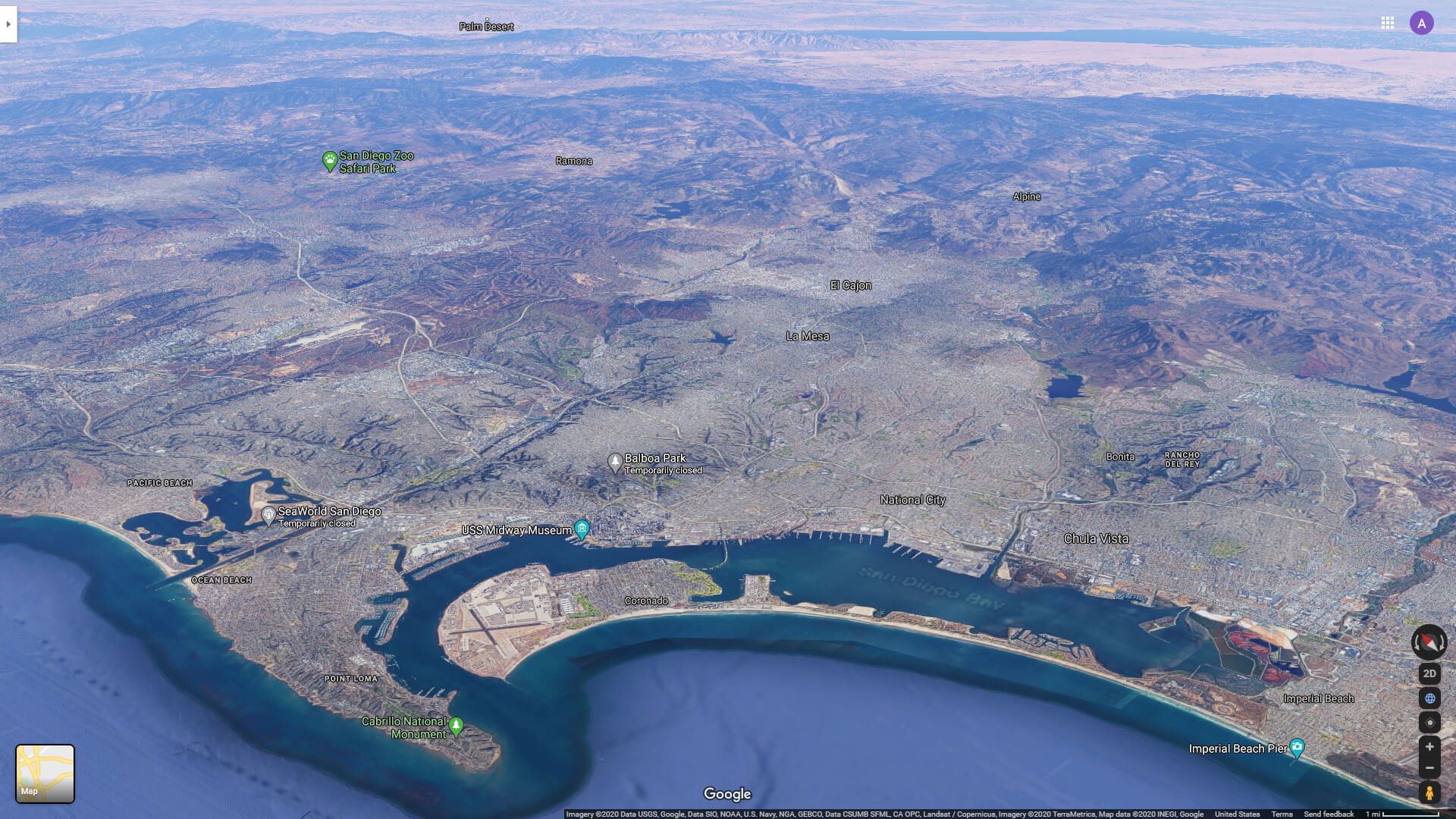 San Diego Map - United States