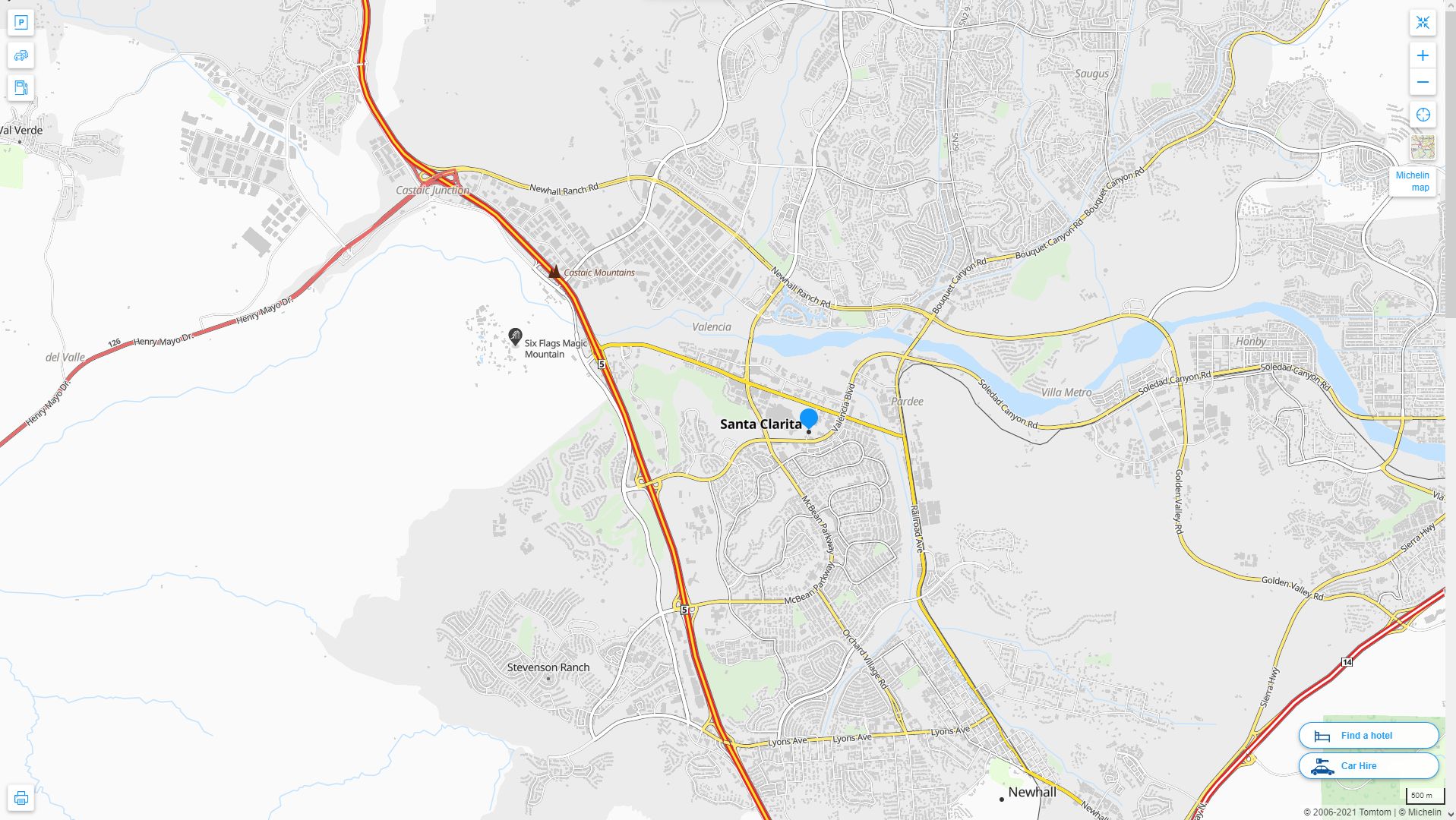 Santa Clarita, California Map