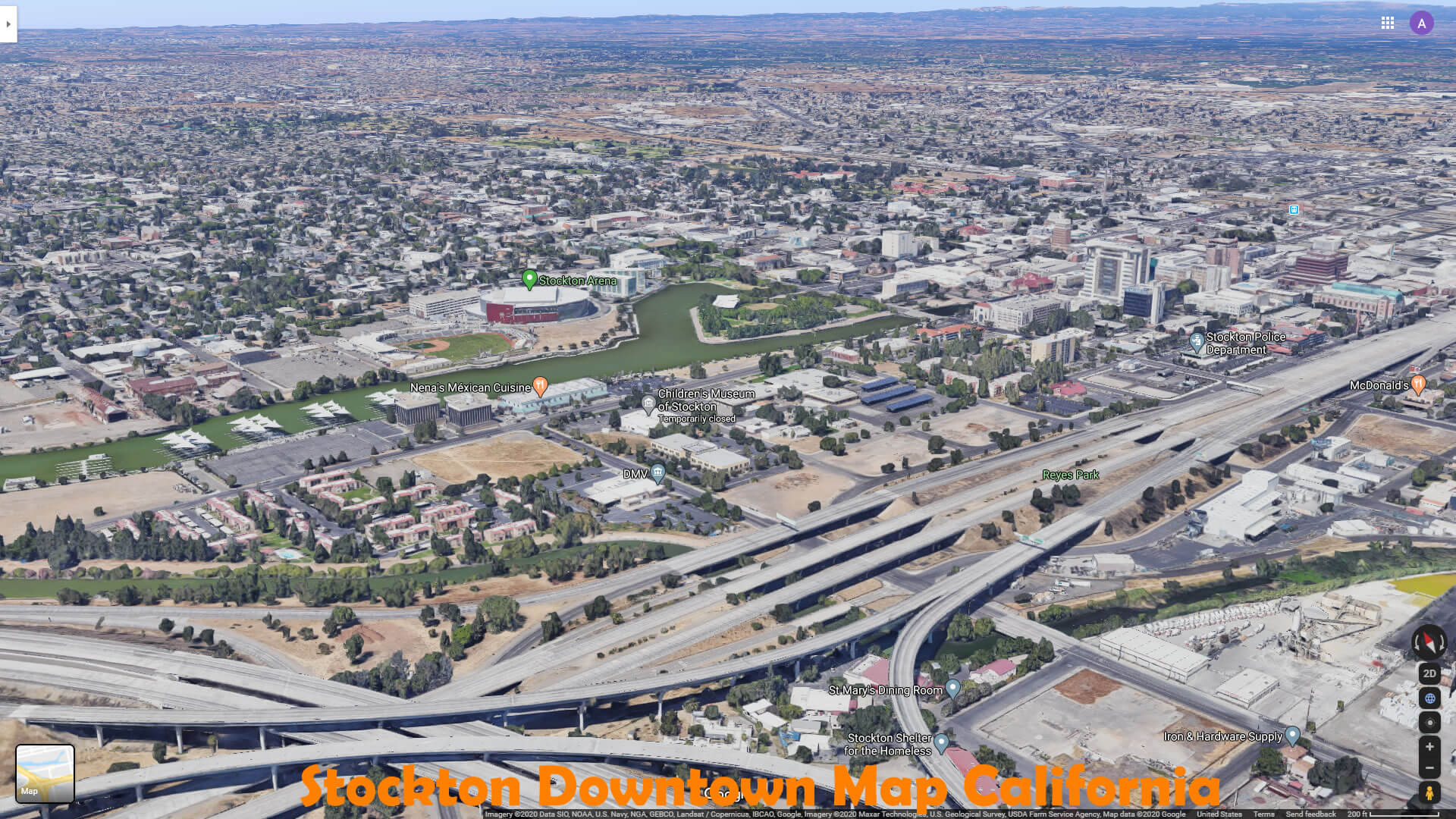 Stockton California Map - United States