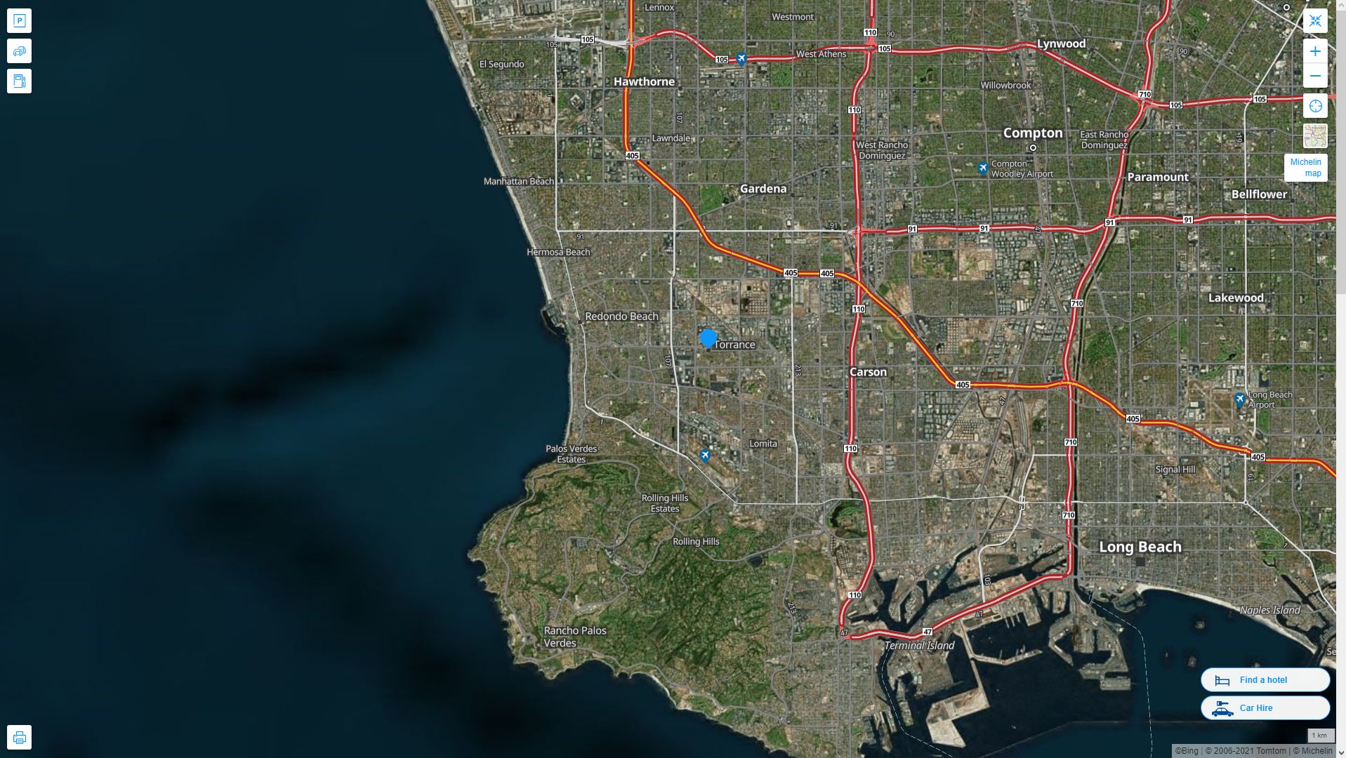 Torrance, California Map