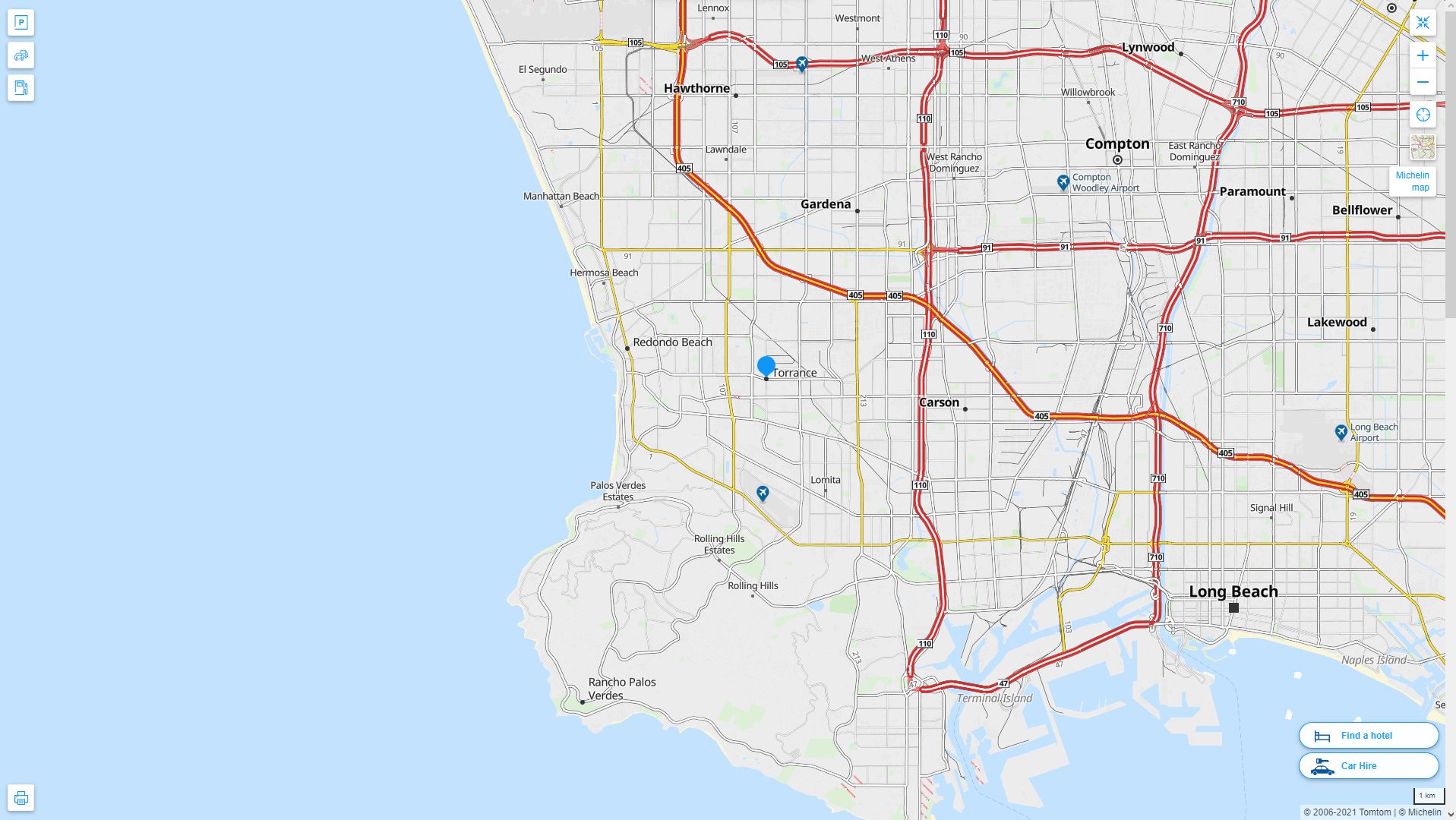 Torrance California Map - United States