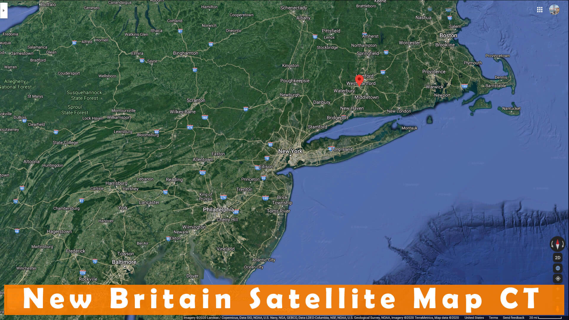 New Britain, Connecticut Map