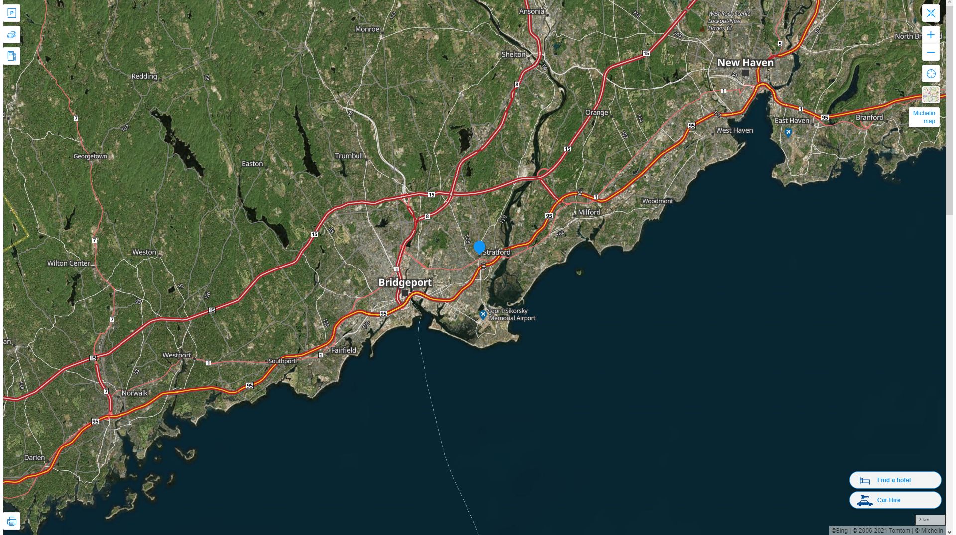 Stratford Connecticut Map - United States