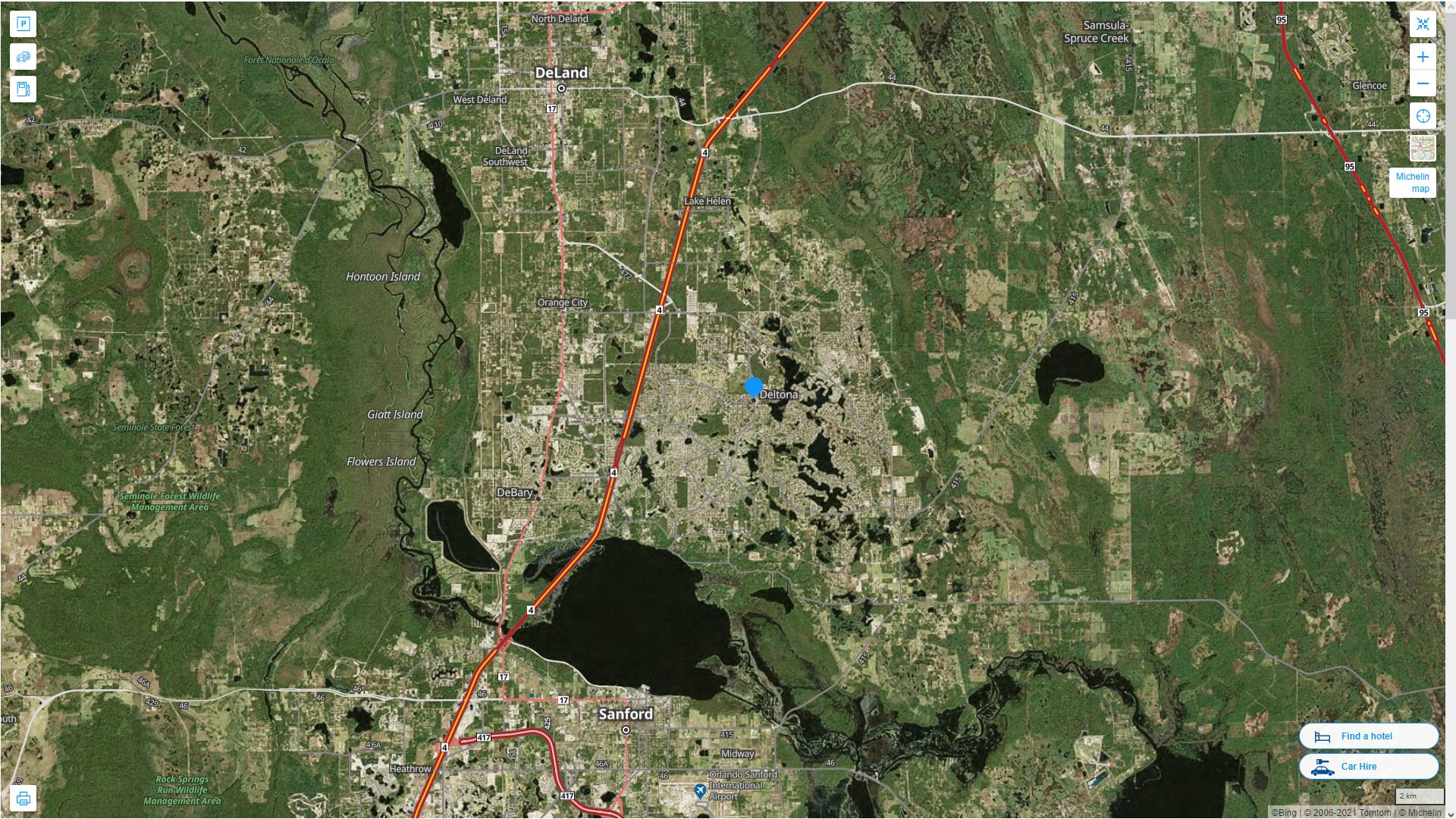 Deltona, Florida Map