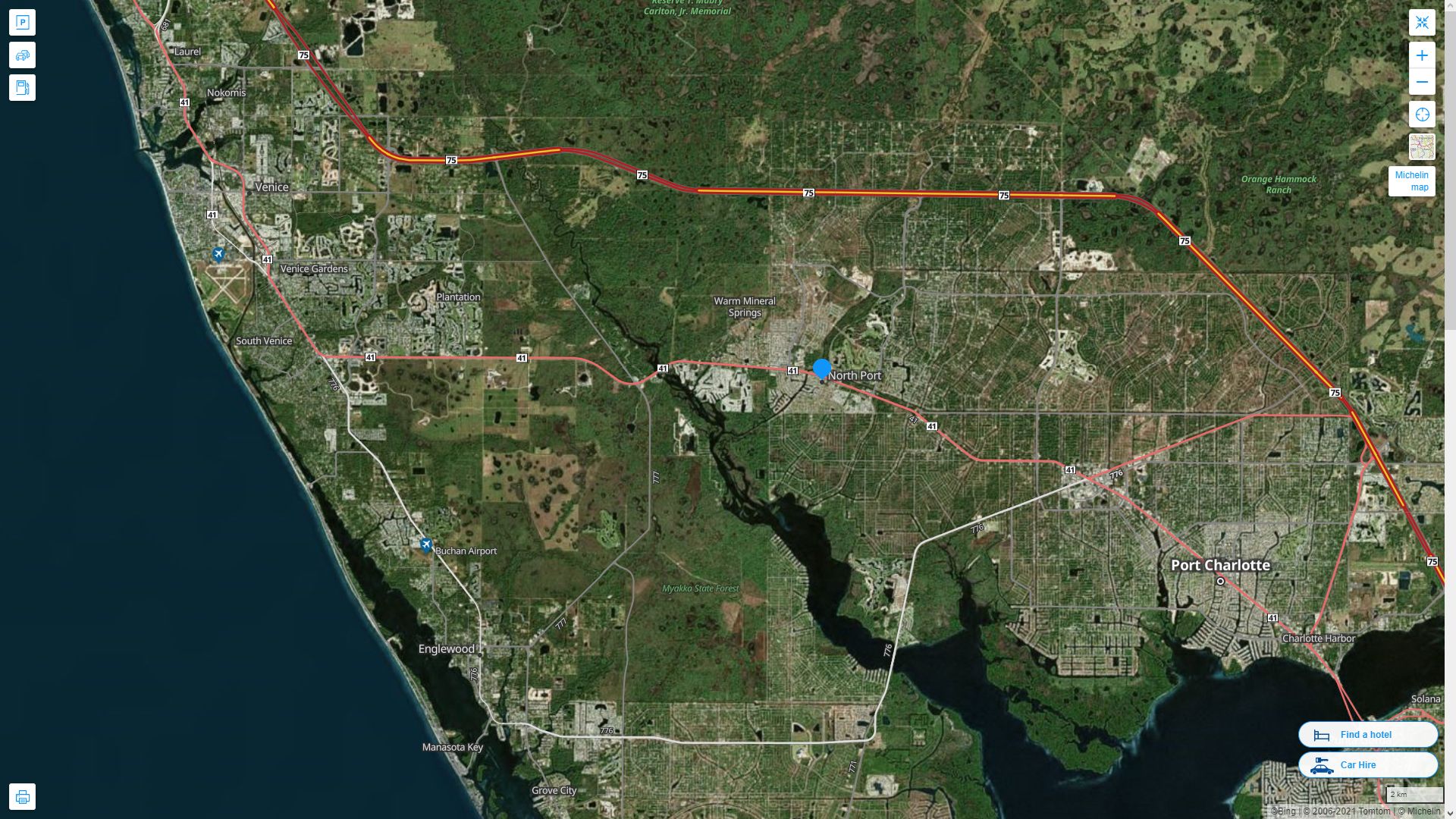 North Port Florida Map