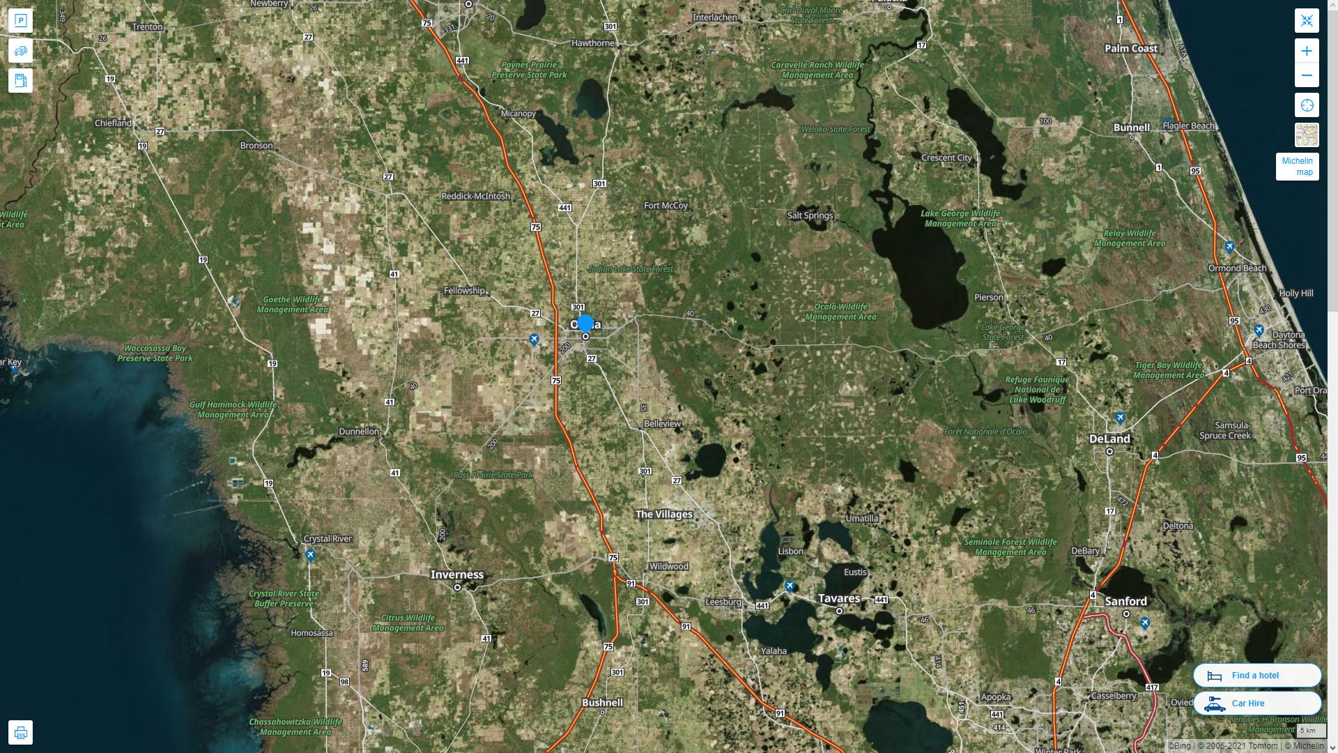 Ocala Florida Map - United States
