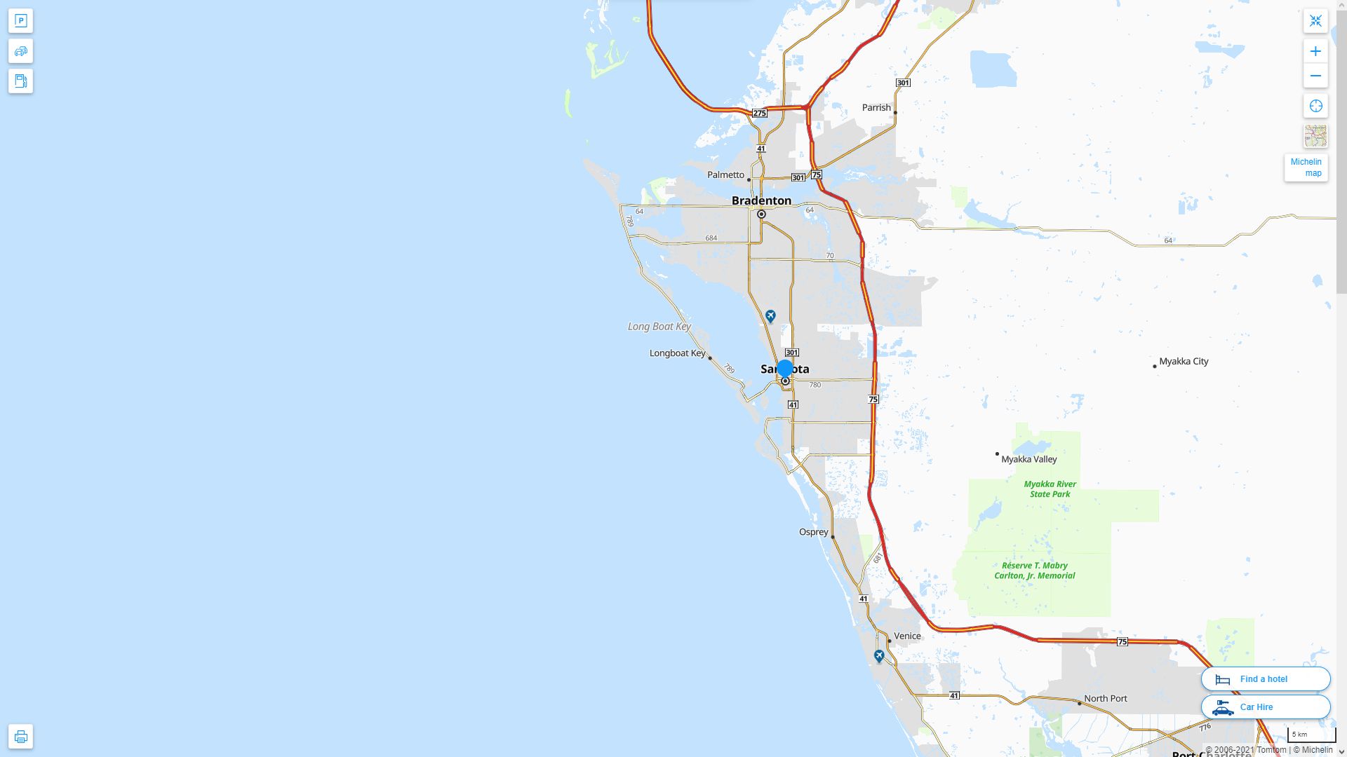 Sarasota Florida Map
