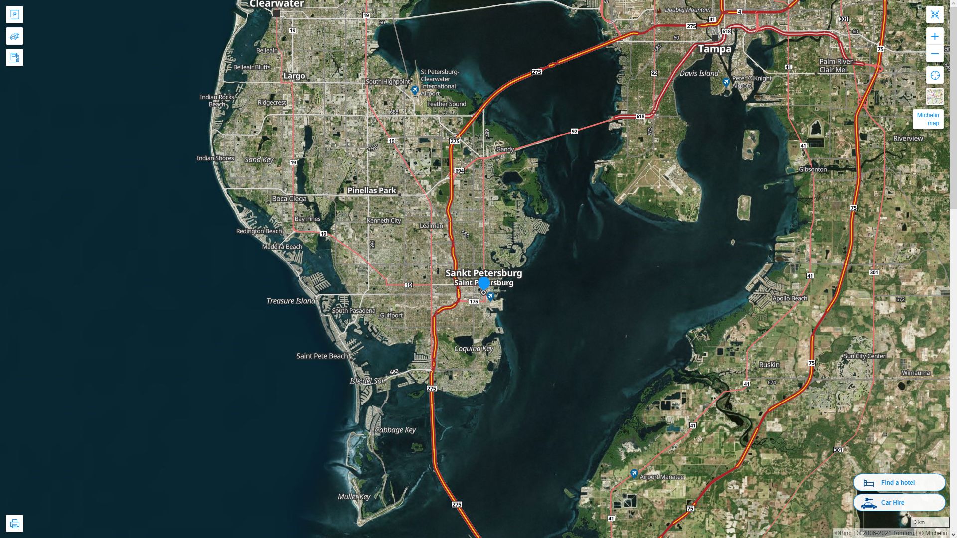 St. Petersburg, Florida Map