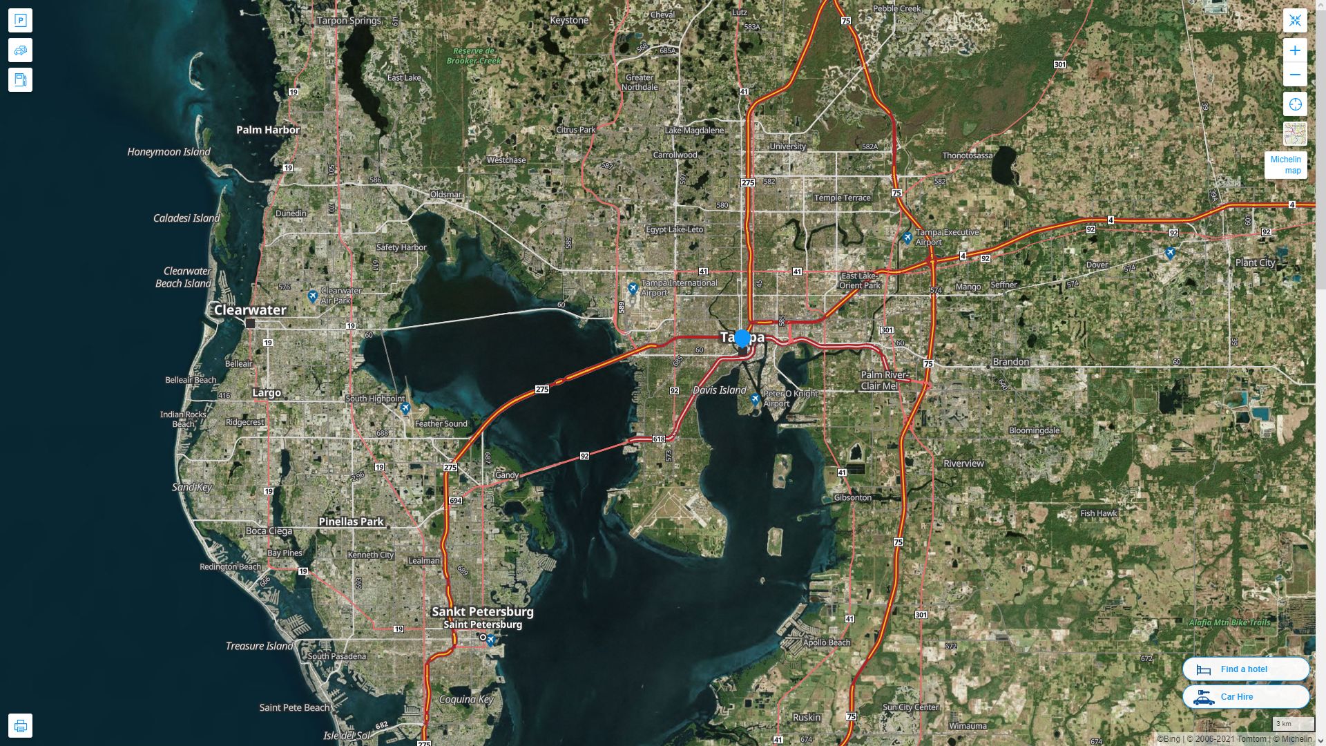 Tampa, Florida Map
