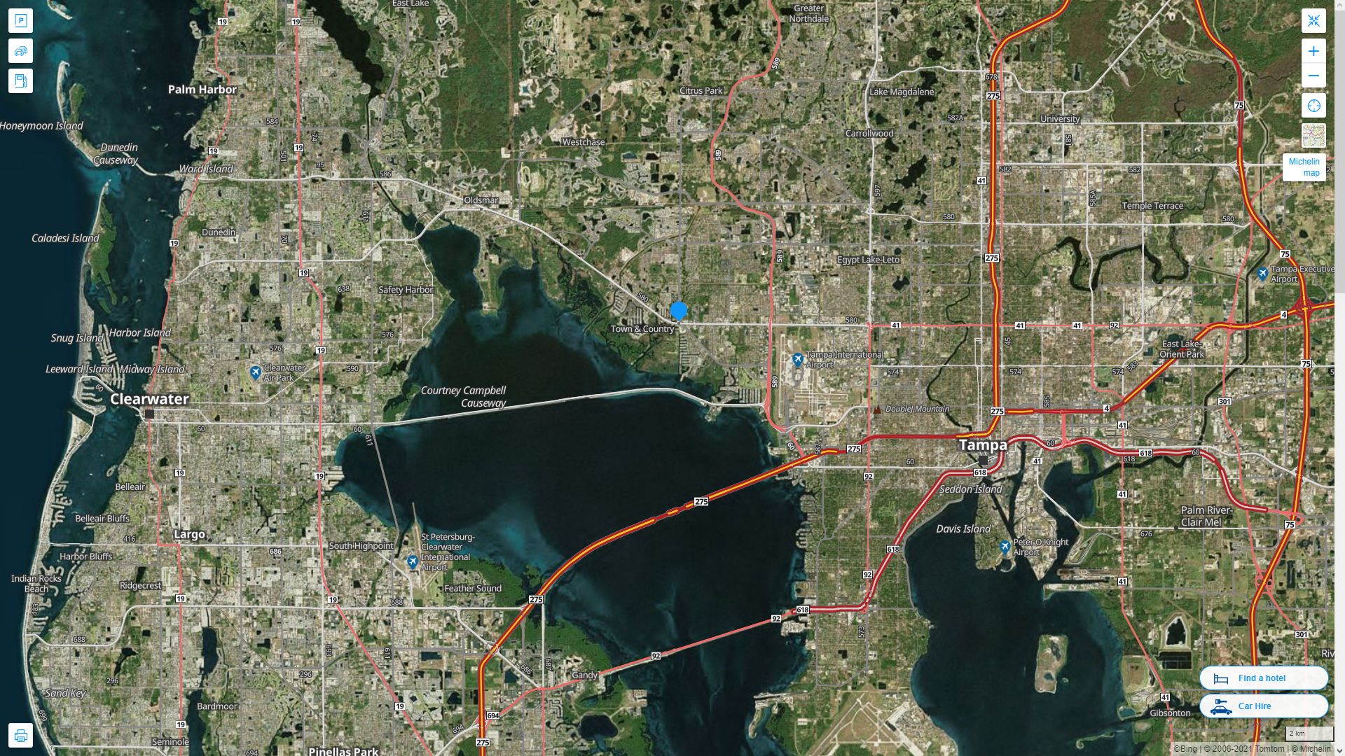 Town n Country, Florida Map