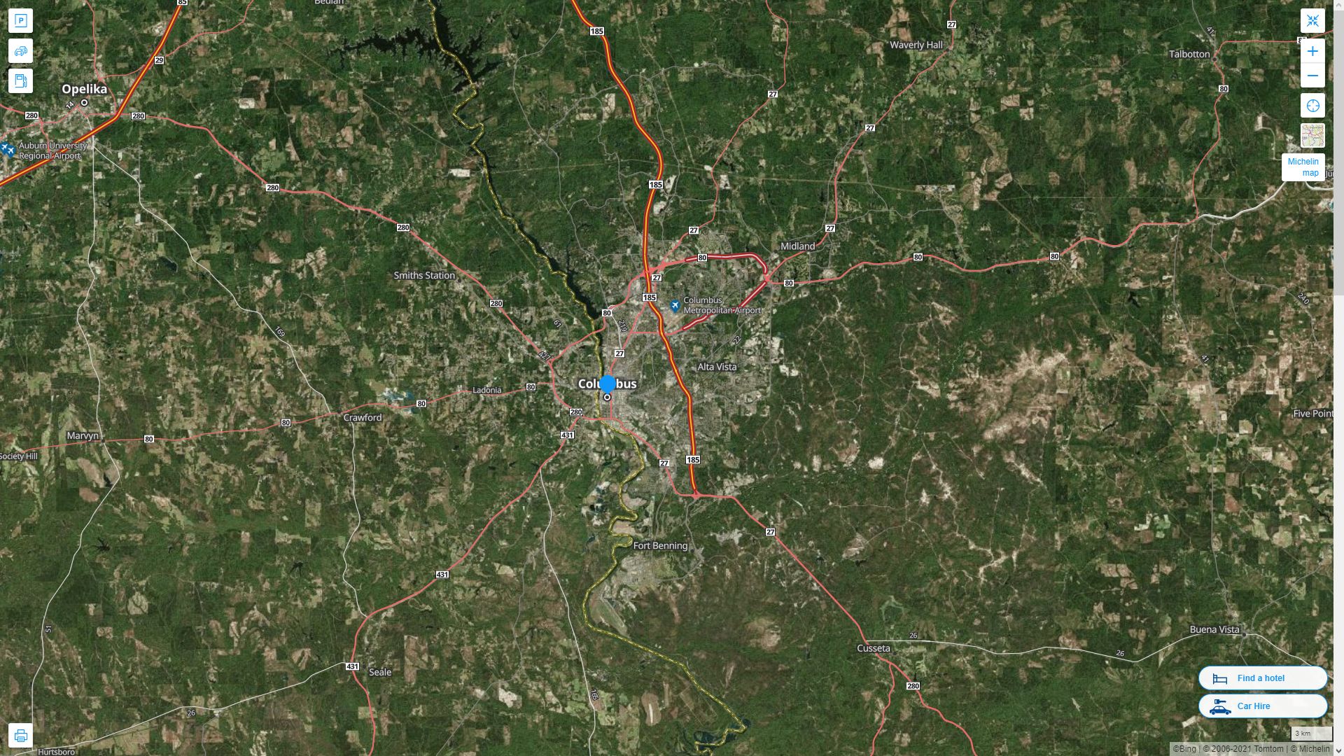 Columbus, Georgia Map