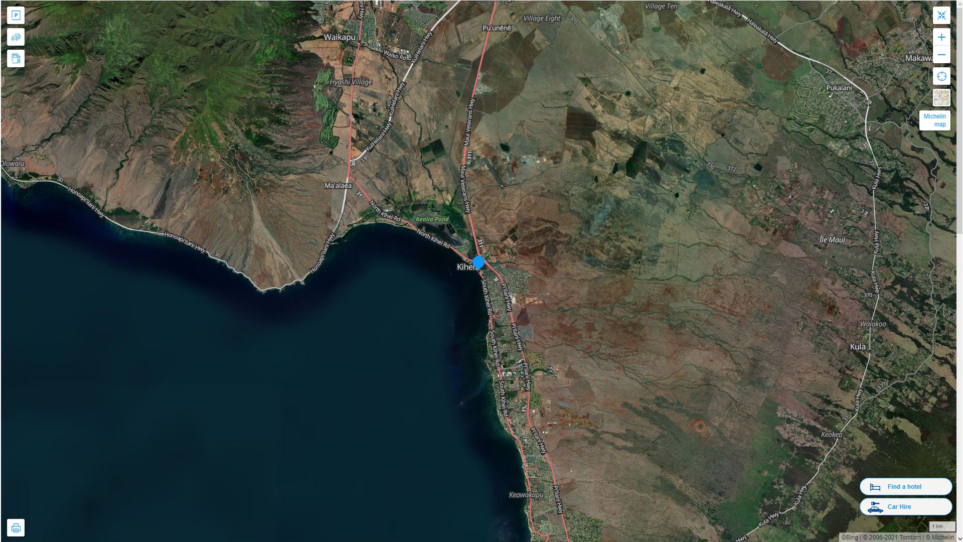 Kihei, Hawaii Map