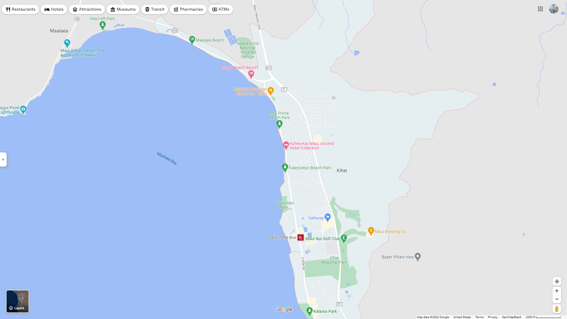 Kihei Hawaii Map