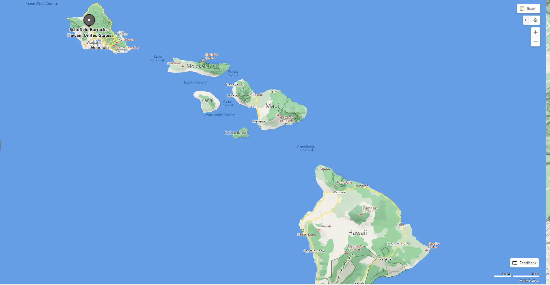 Schofield Barracks, Hawaii Map