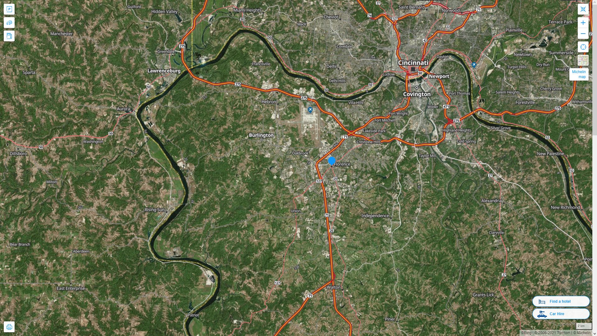 Florence, Kentucky Map