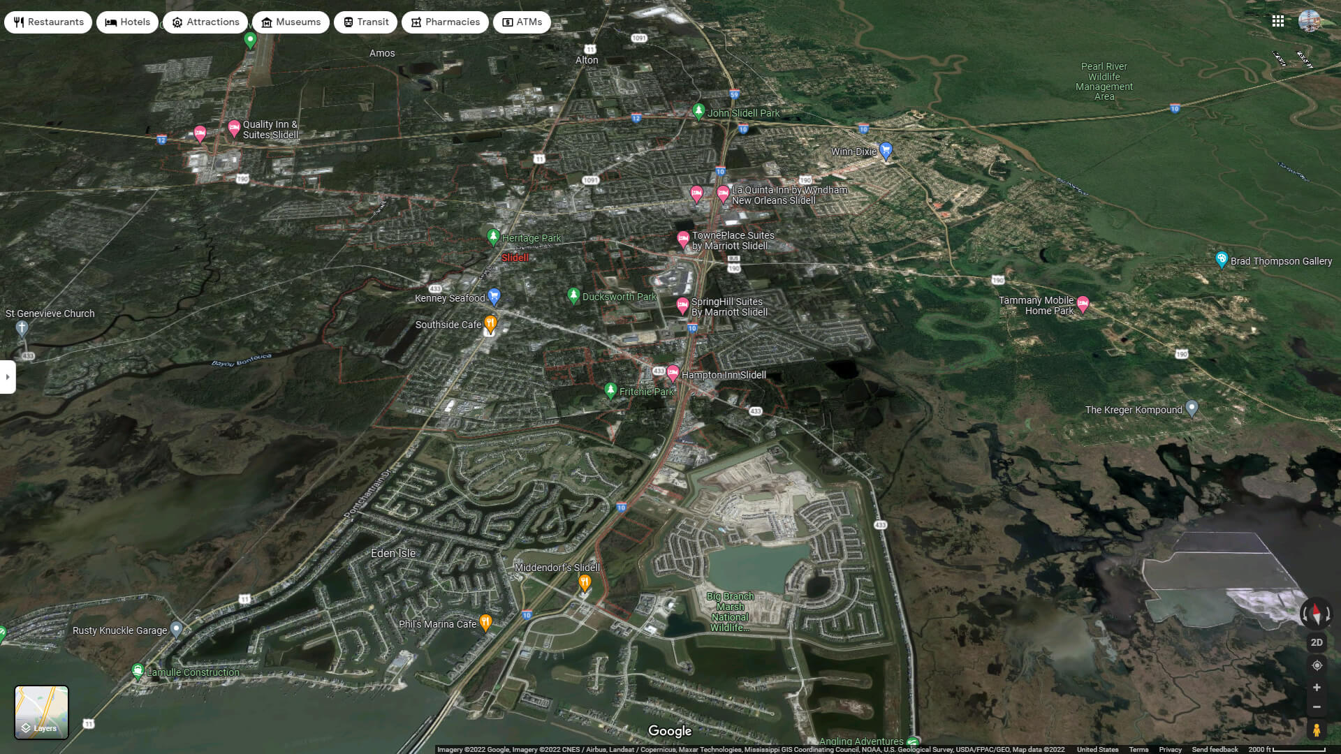 Slidell Louisiana Map - United States