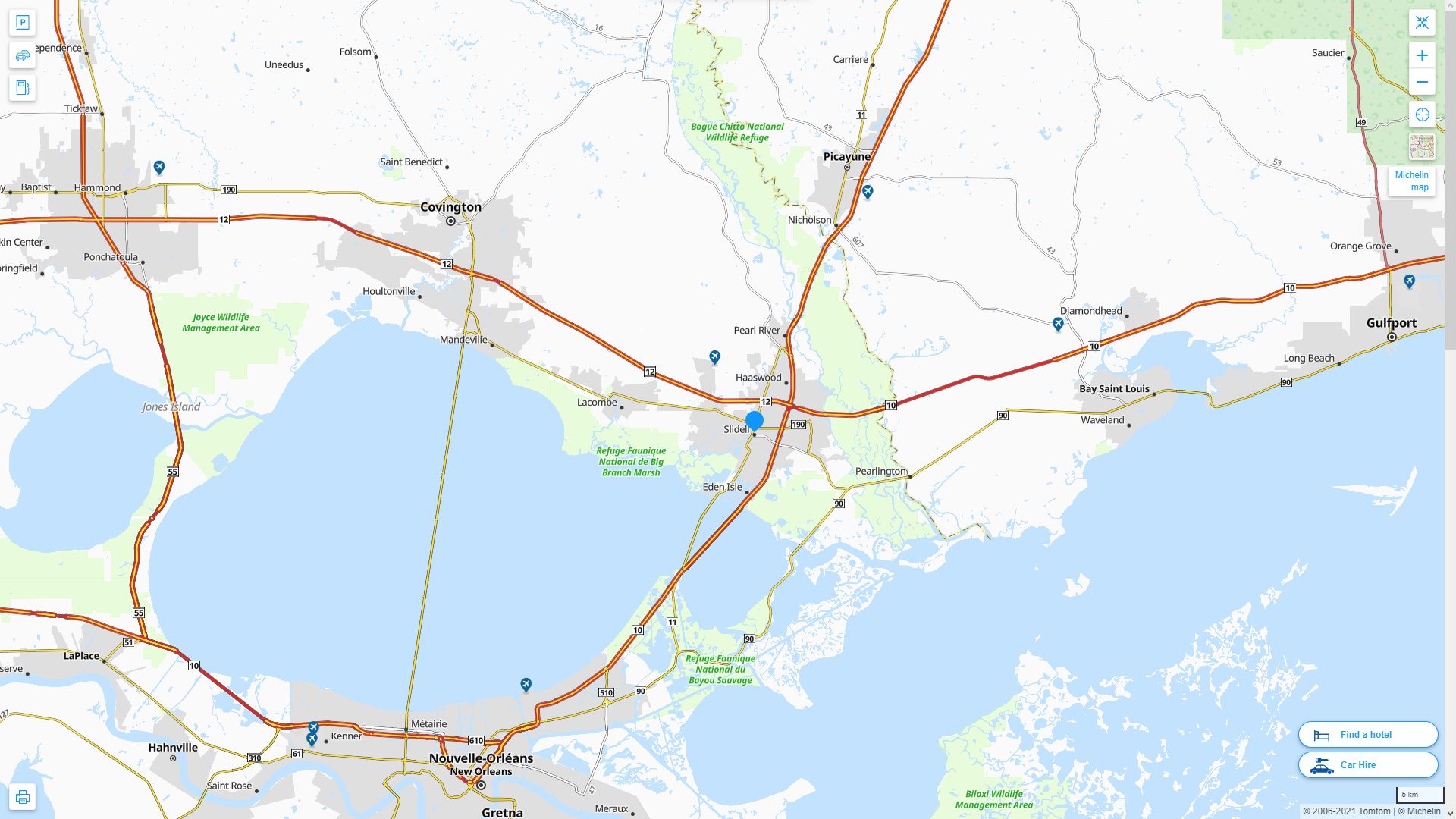 Slidell Louisiana Map - United States