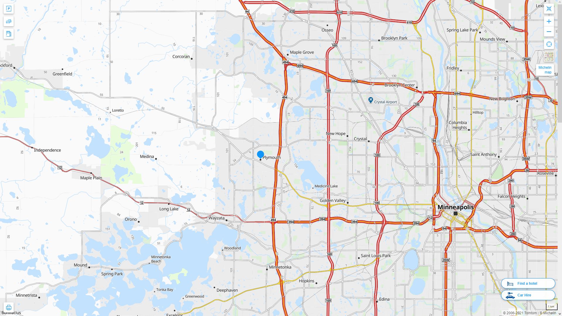 Plymouth Minnesota Map - United States