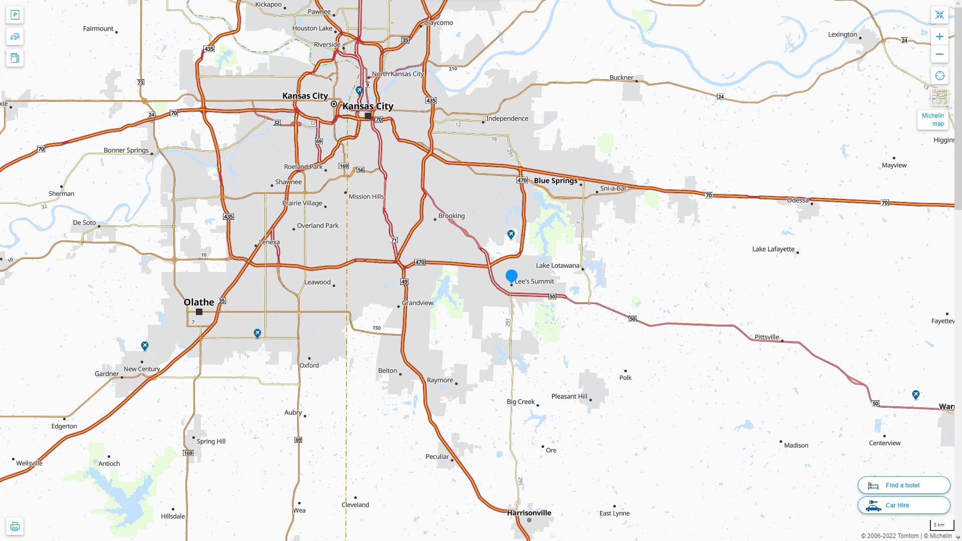 Lee's Summit Missouri Map - United States