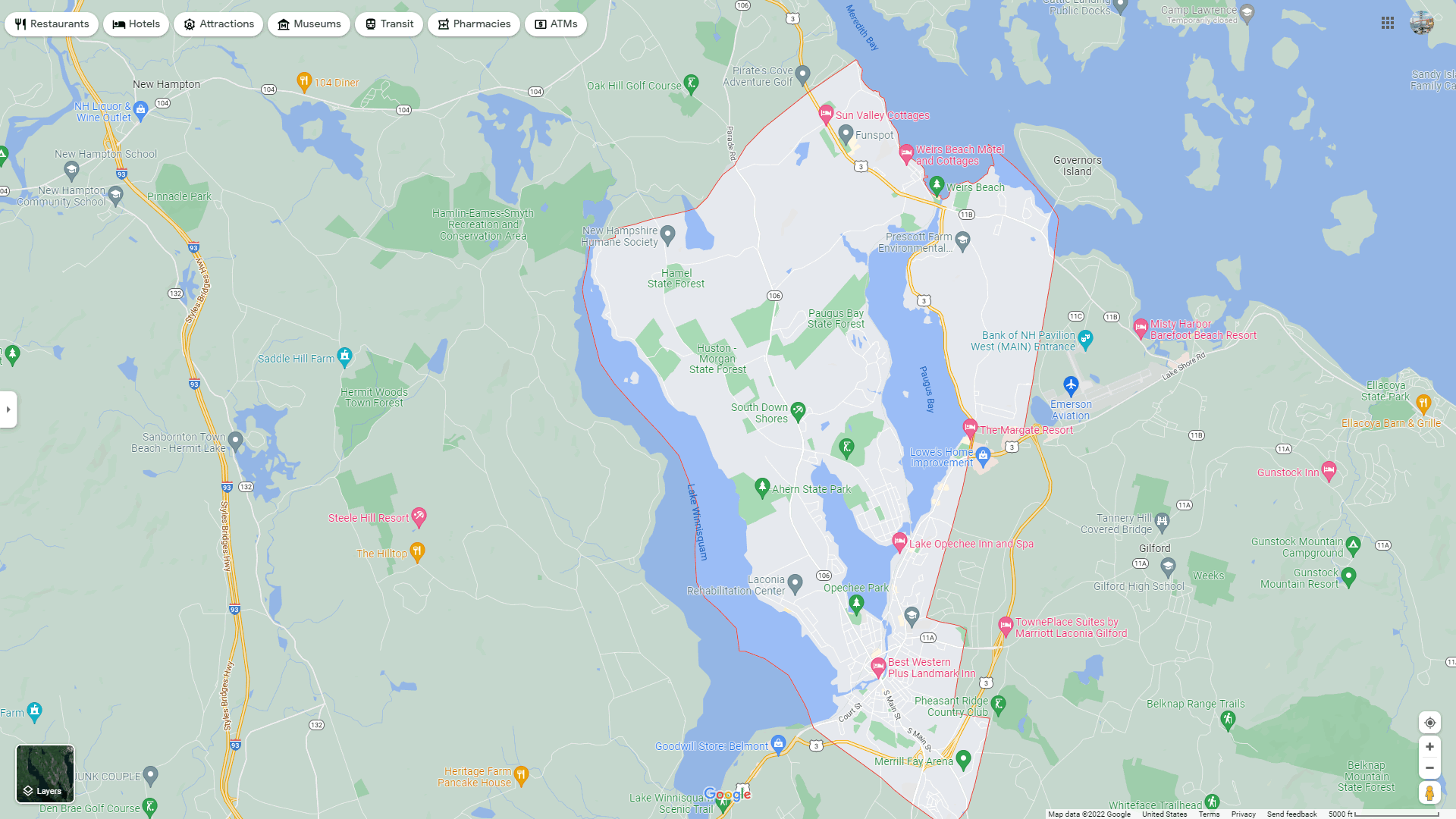 Laconia Map New Hampshire at Roger Krug blog