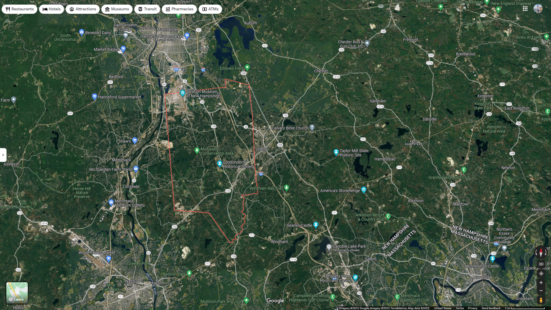 Londonderry, New Hampshire Map
