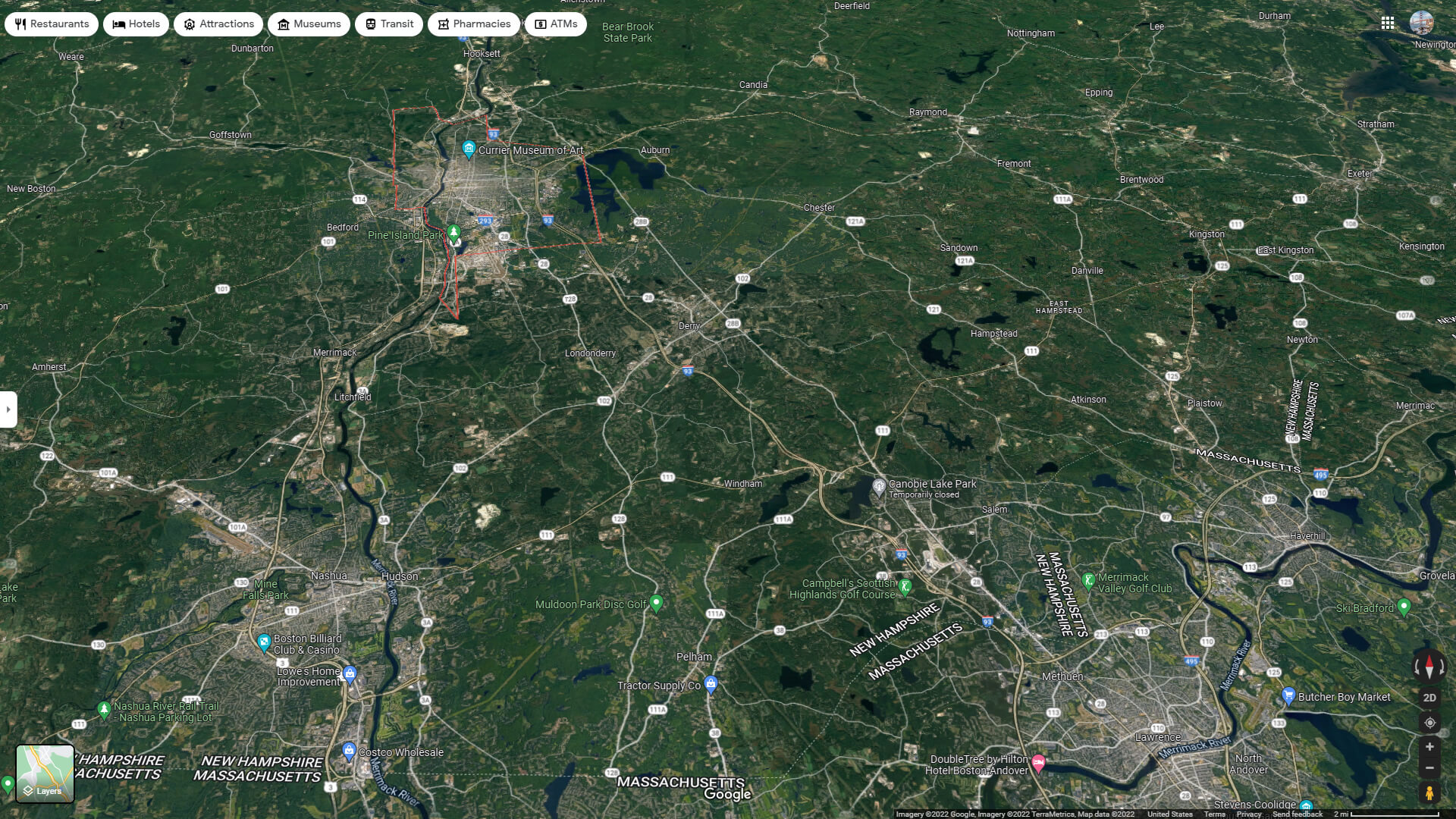 Manchester New Hampshire Map - United States