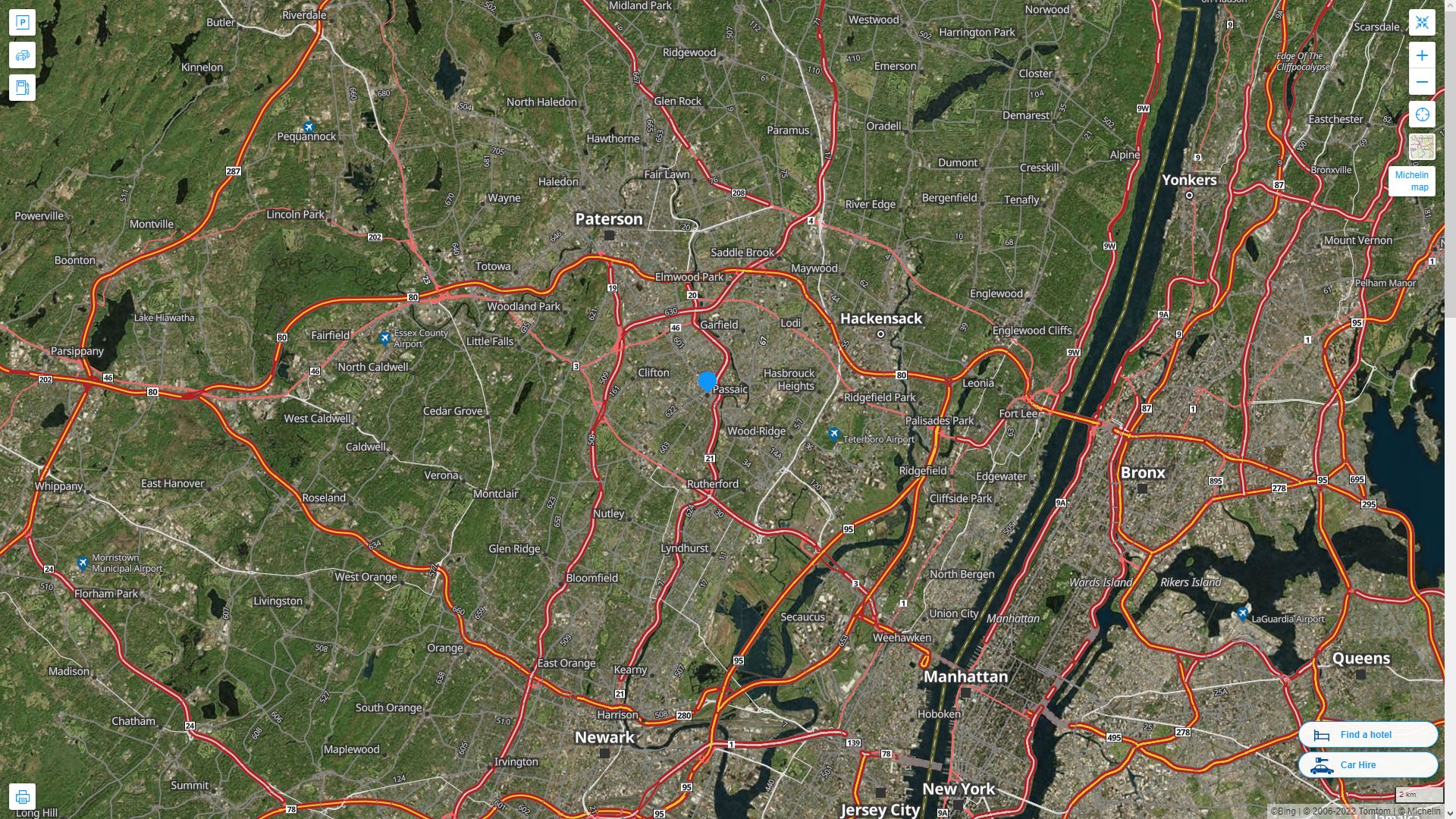 Passaic, New Jersey Map