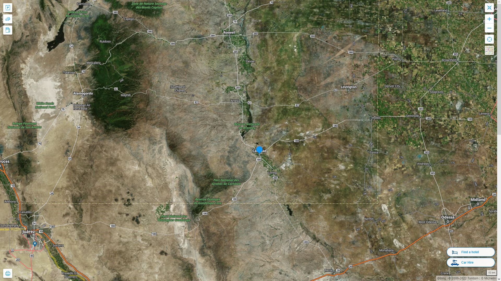 Carlsbad, New Mexico Map