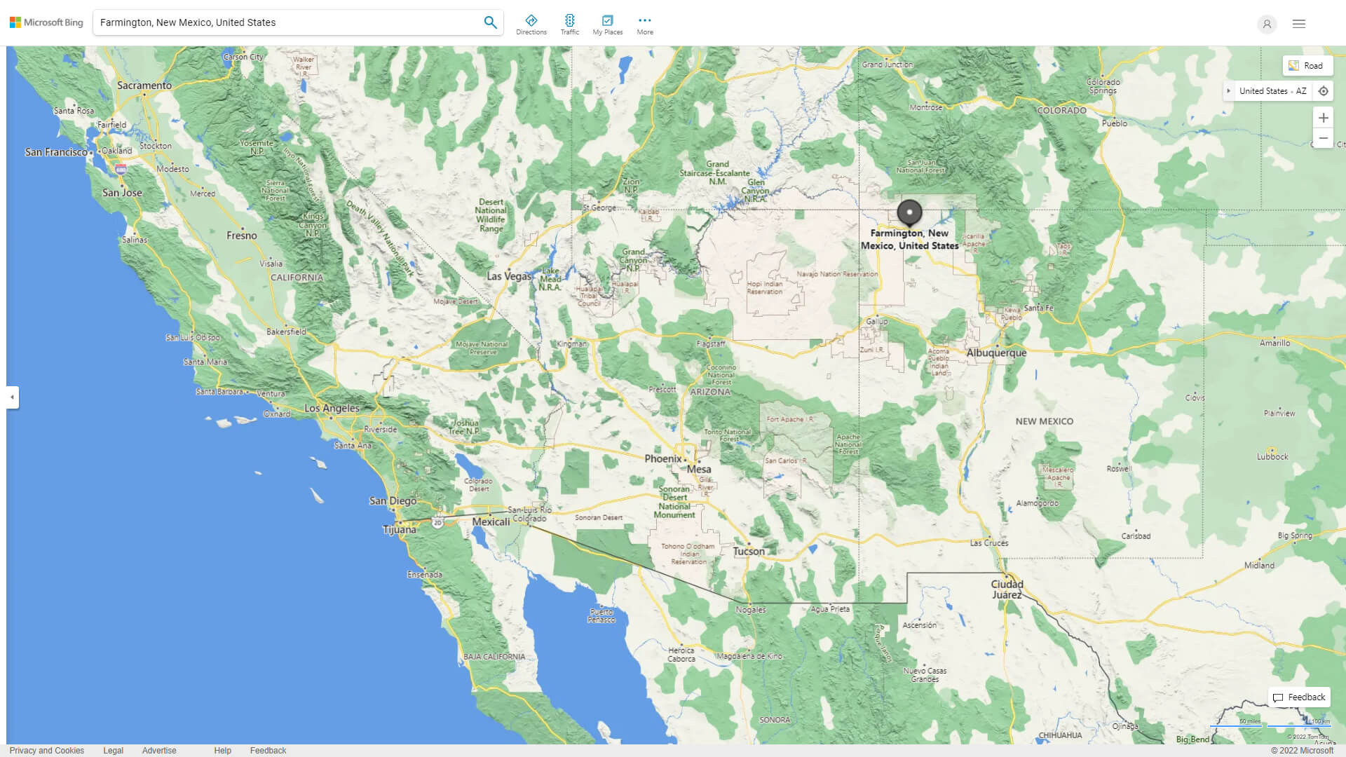 Farmington New Mexico Map - United States