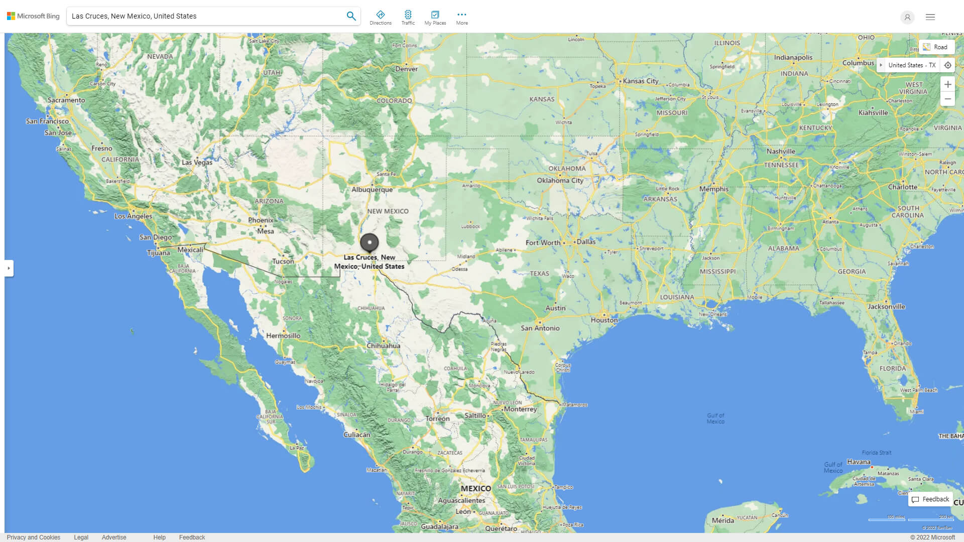 Las Cruces, New Mexico Map