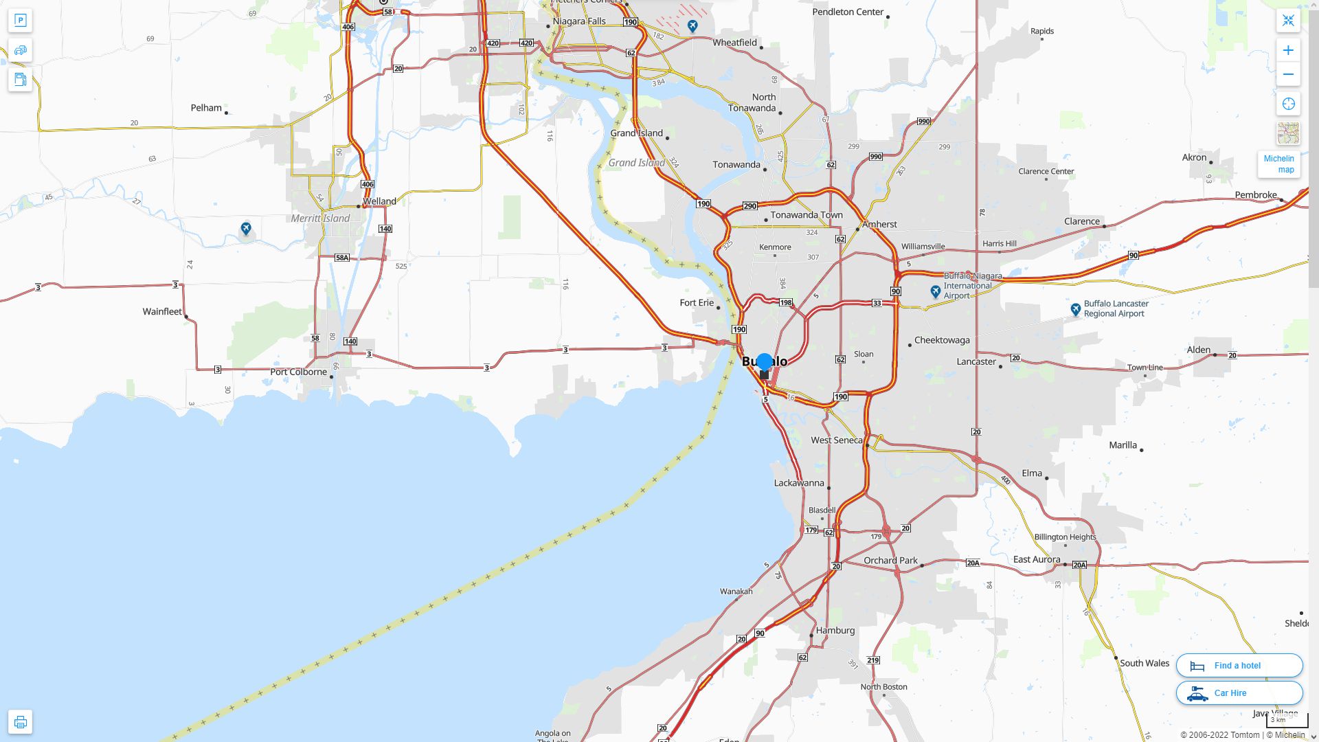 Buffalo, New York Map