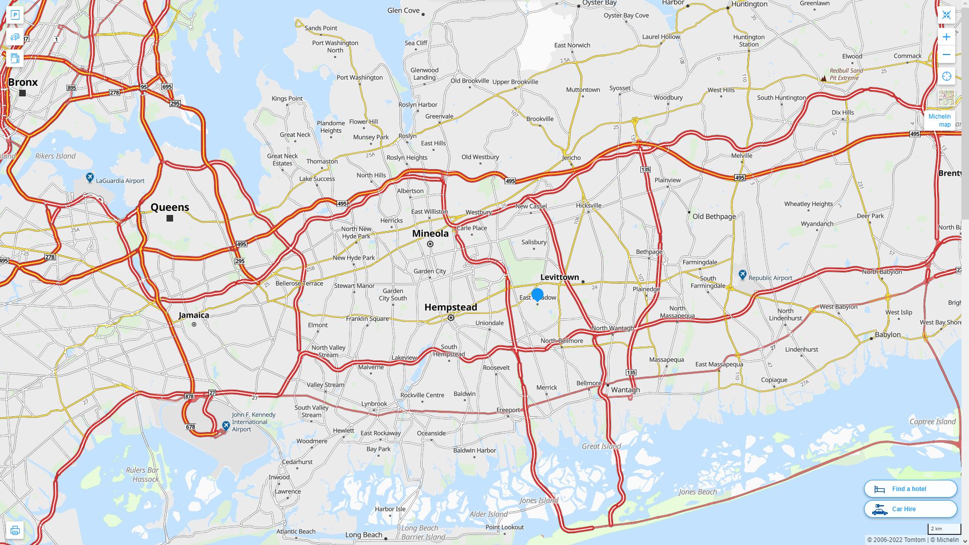 East Meadow, New York Map