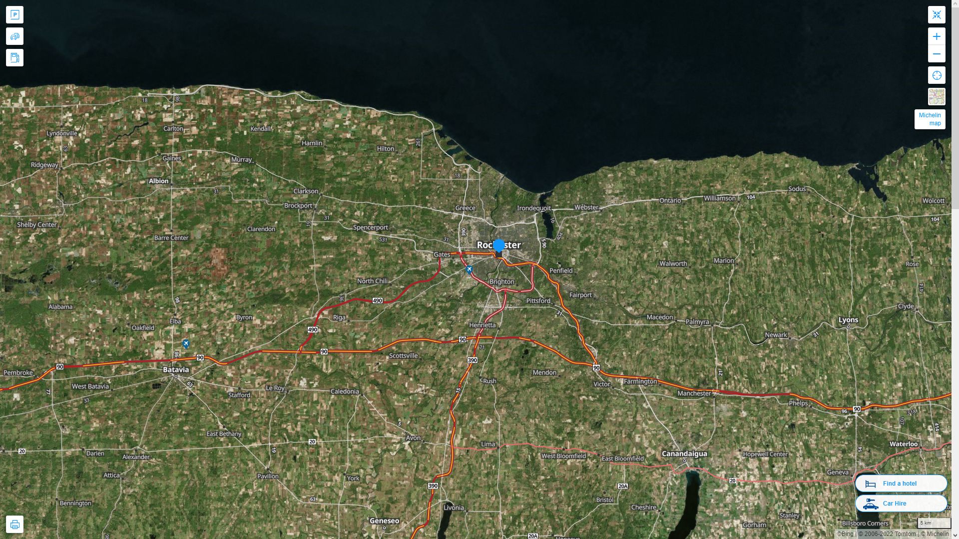 Rochester, New York Map