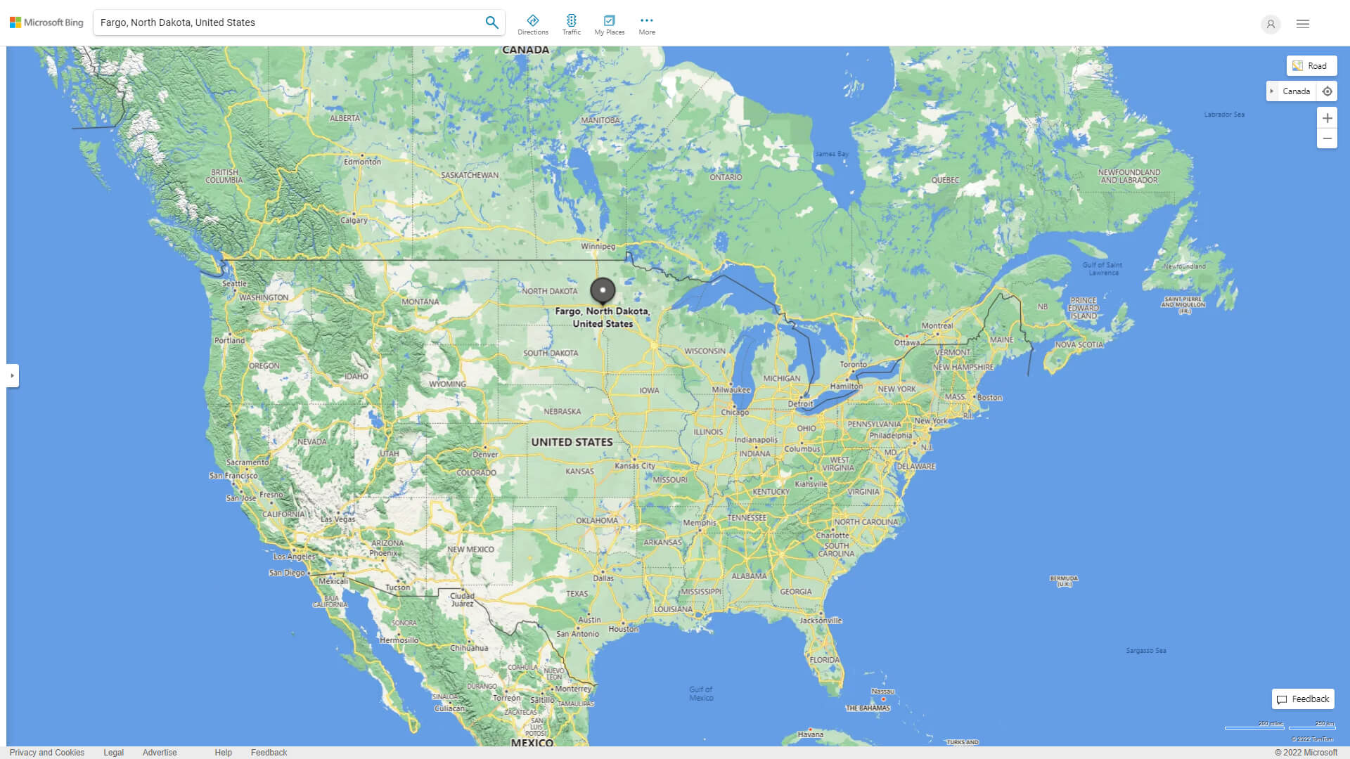 Fargo, North Dakota Map
