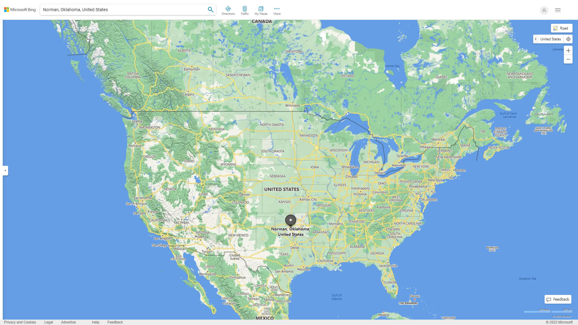 Norman, Oklahoma Map