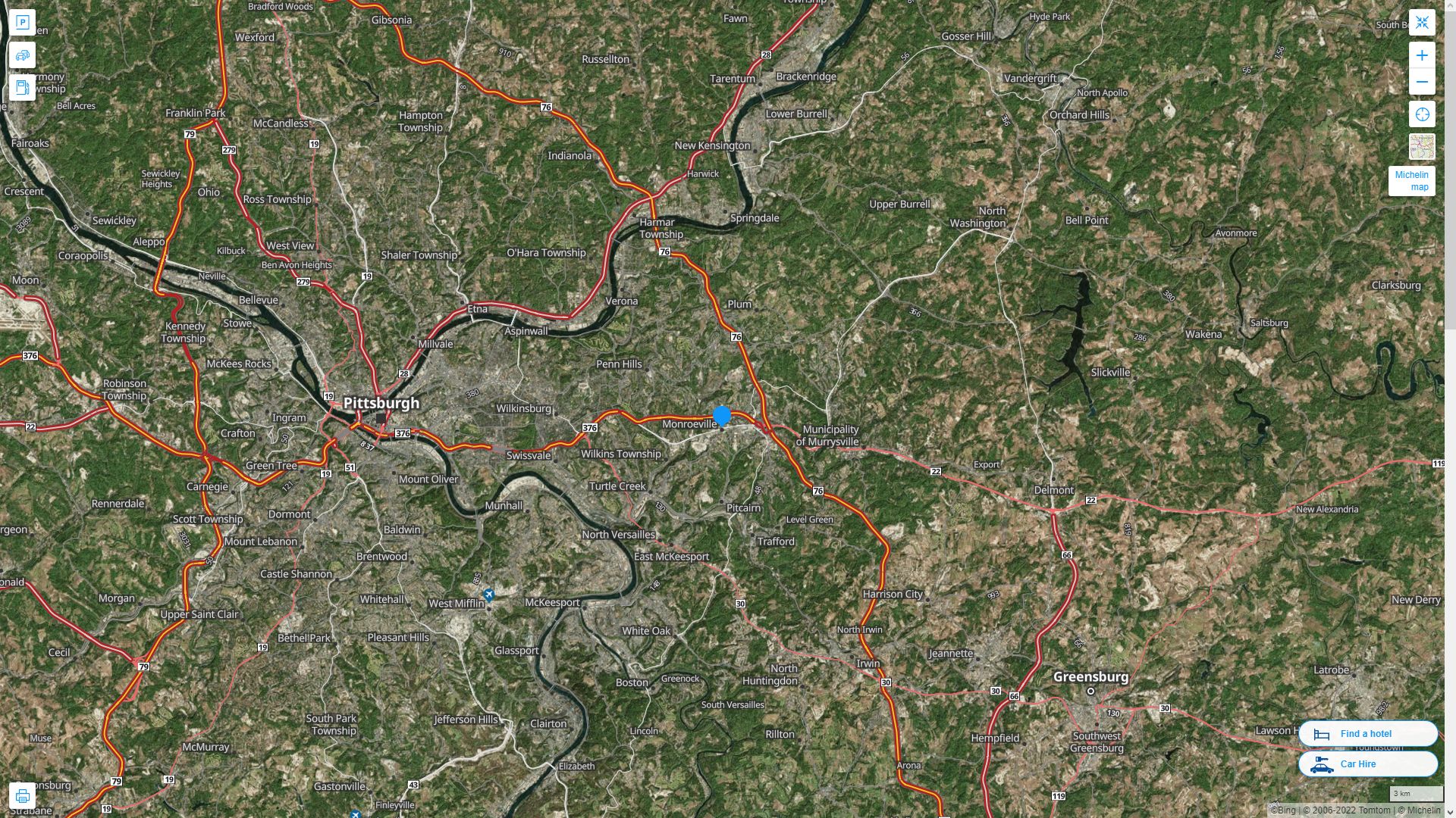 Monroeville, Pennsylvania Map