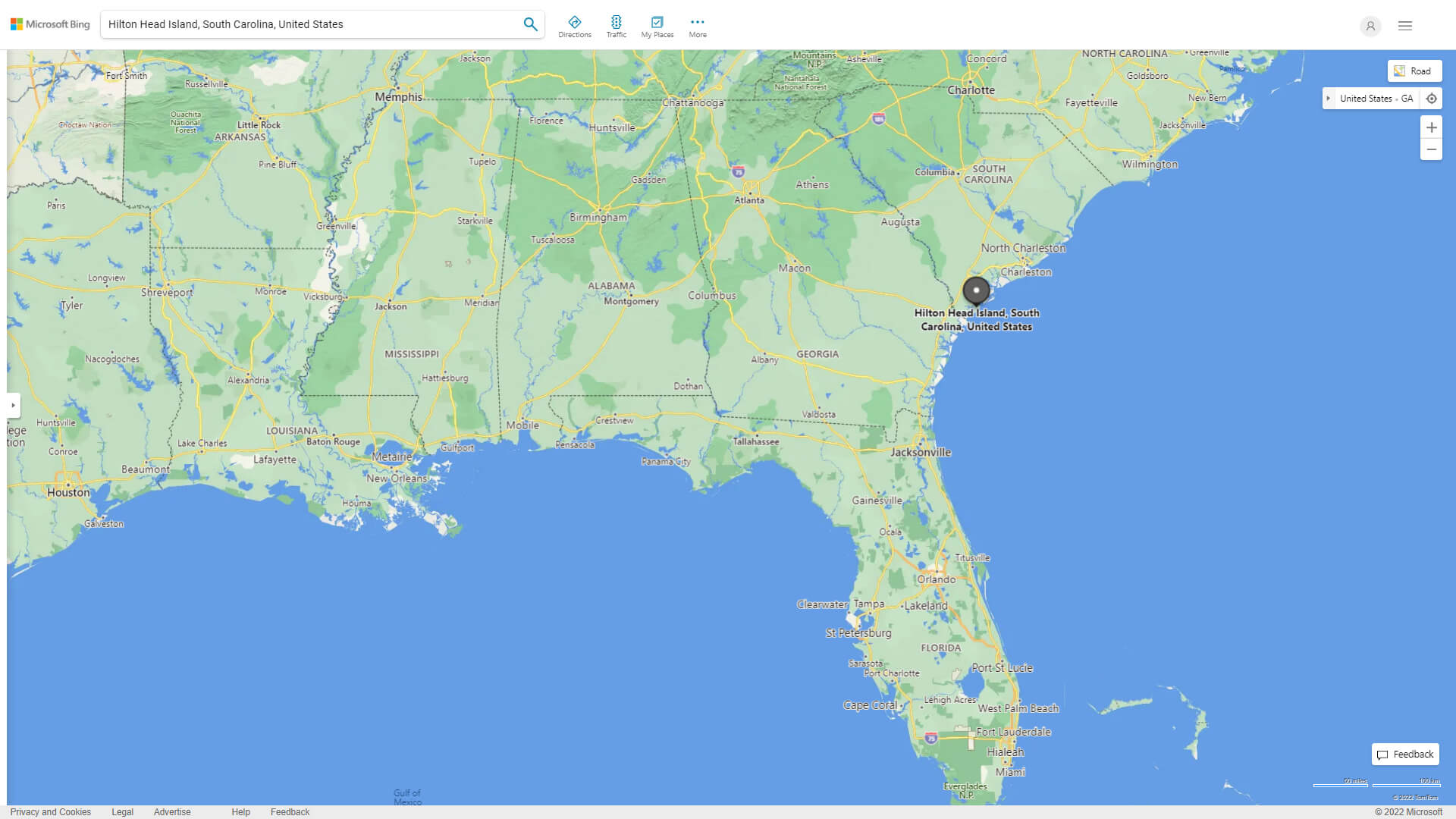 Hilton Head Island, South Carolina Map