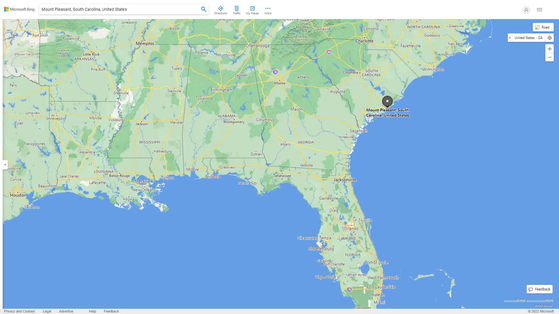 Mount Pleasant South Carolina Map - United States
