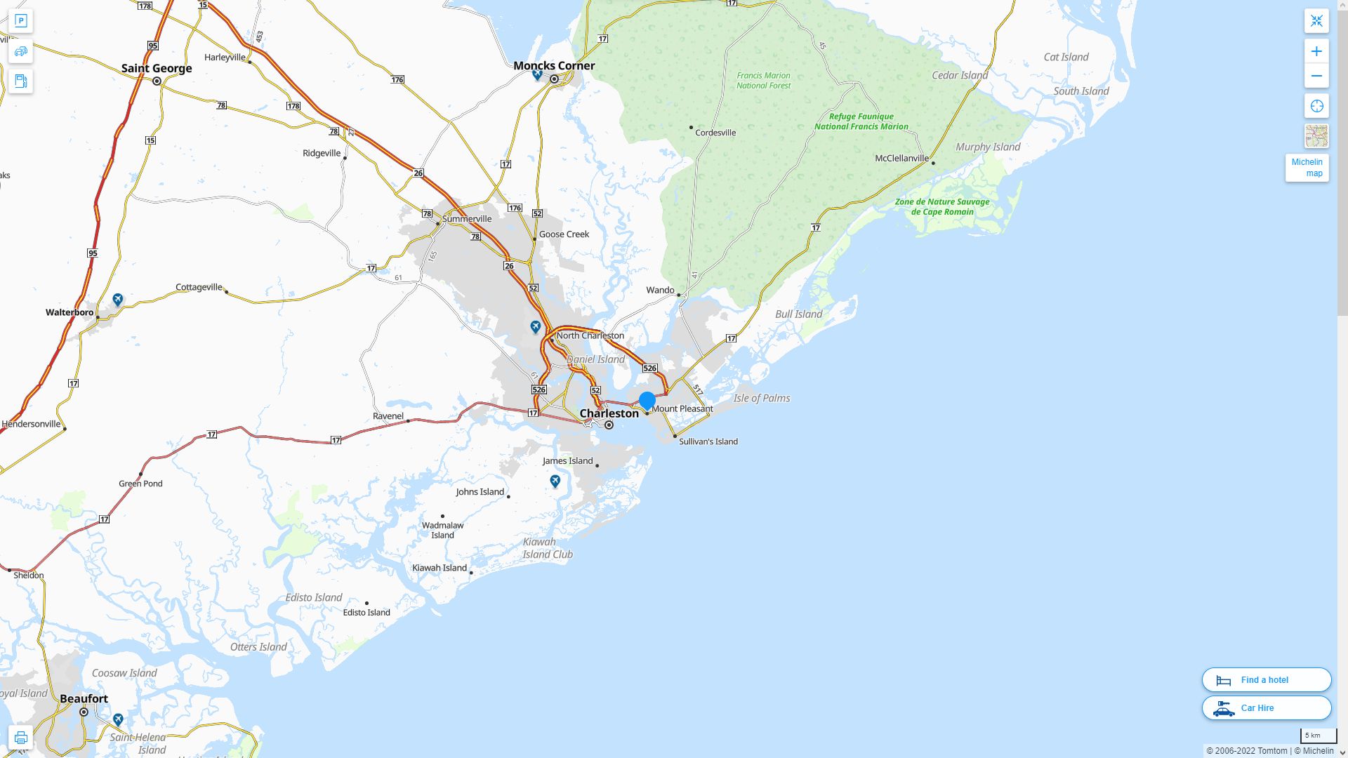 Mount Pleasant, South Carolina Map