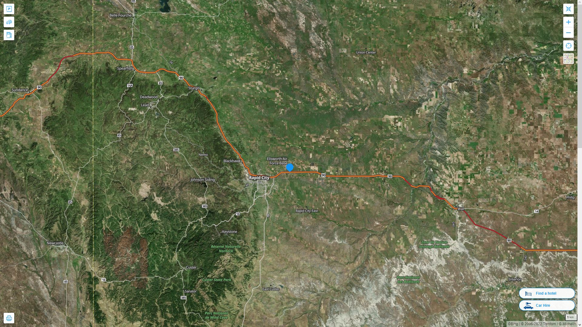 Box Elder, South Dakota Map