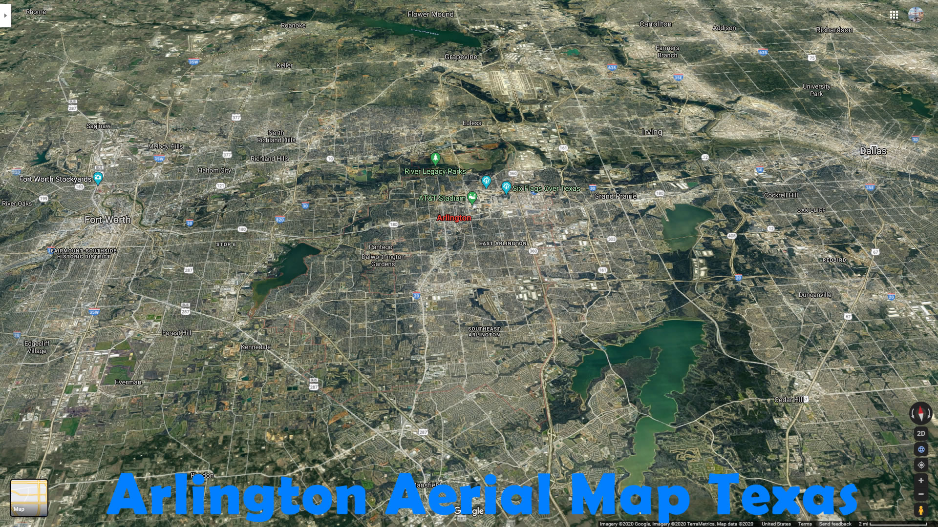 Arlington, Texas Map
