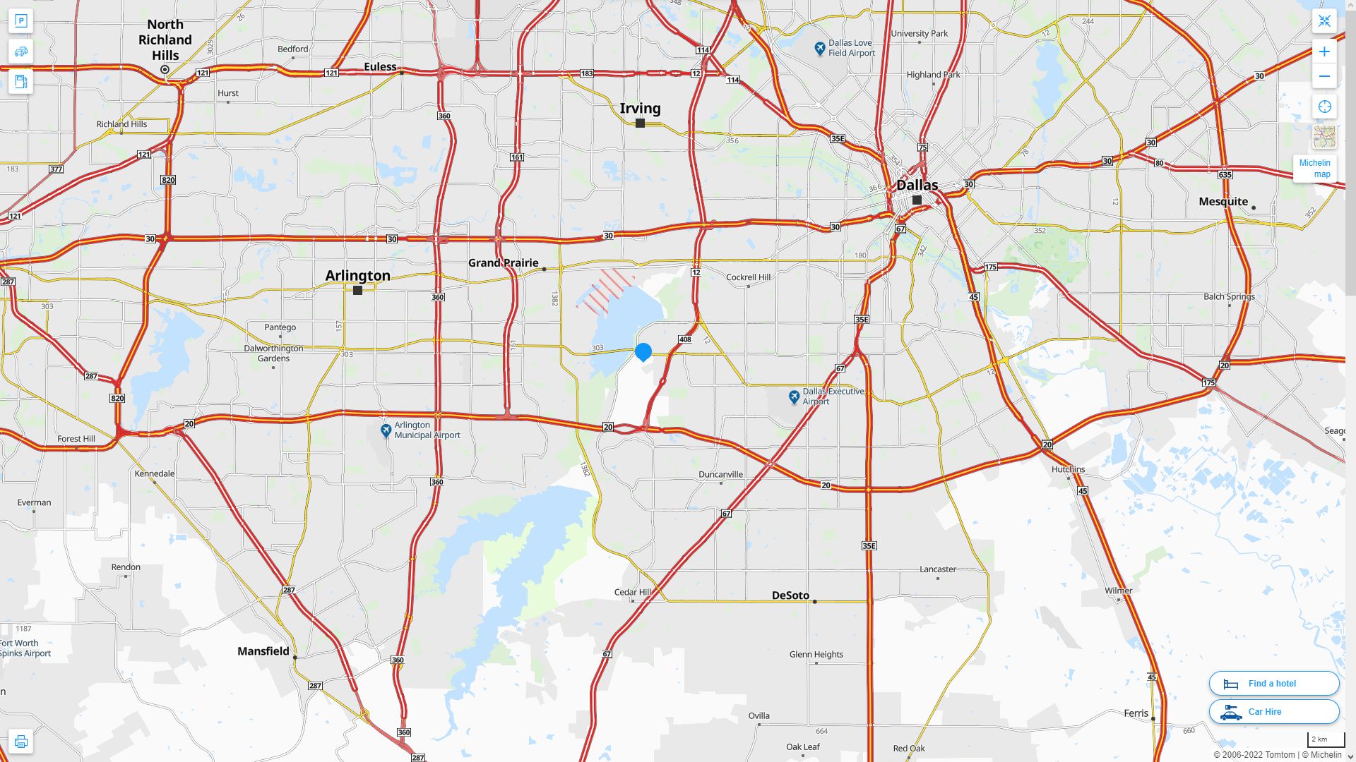 Grand Prairie Zip Code Map