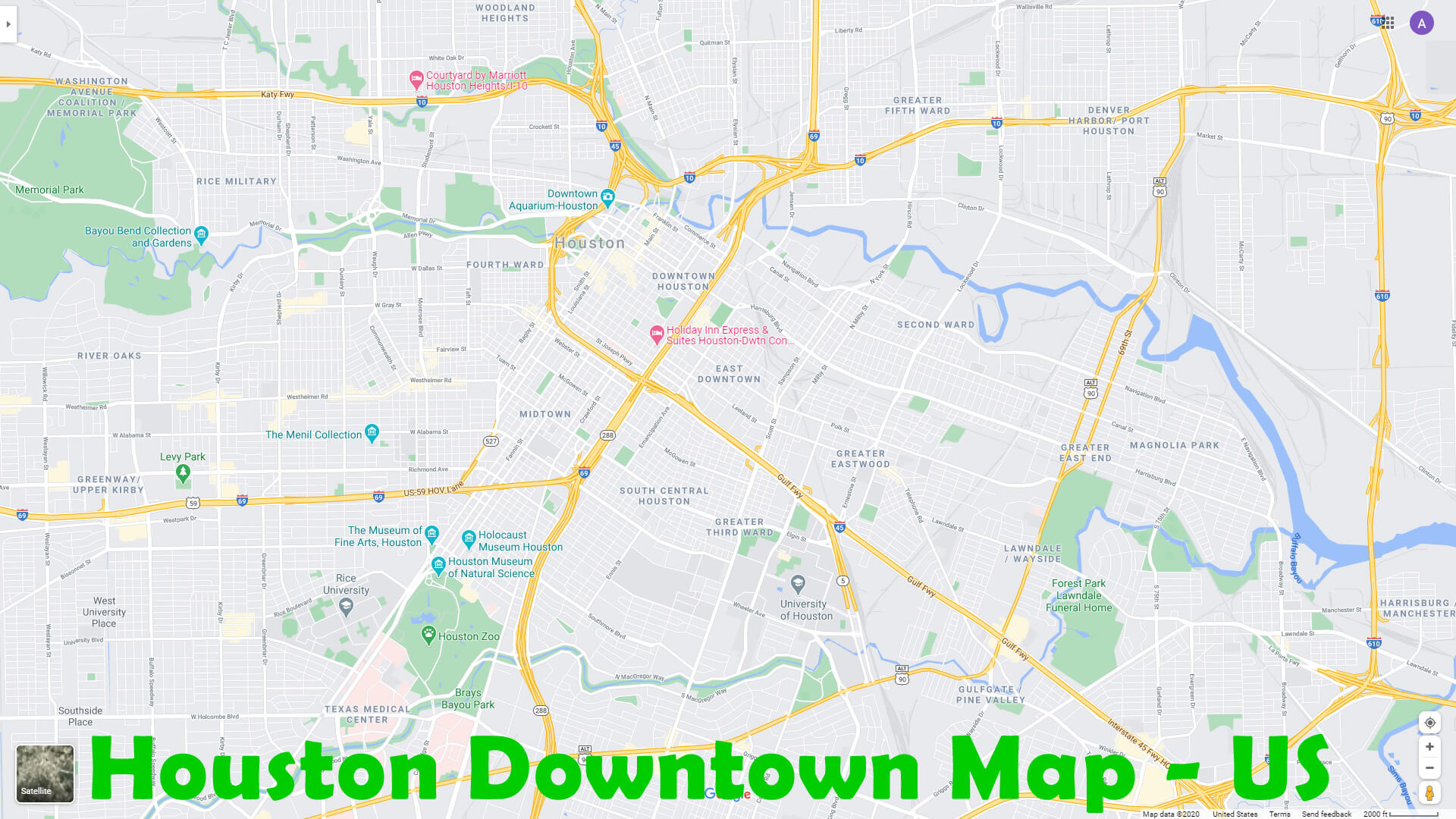 Houston, Texas Map