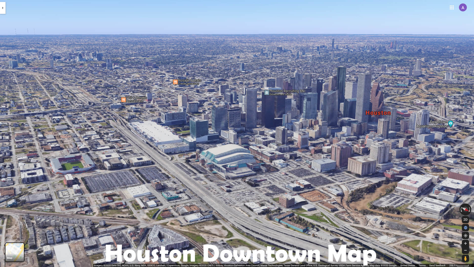 Houston, Texas Map